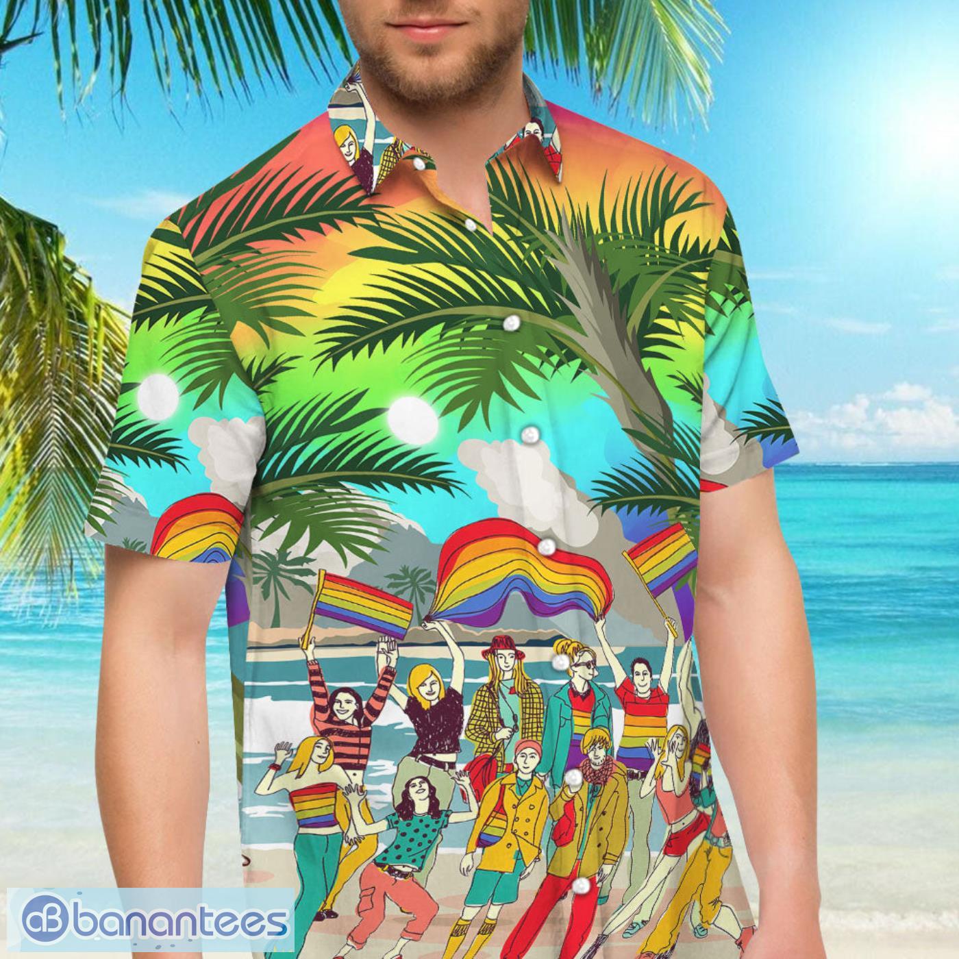 LGBTQ LGBT Party Summer Combo Hawaiian Shirt And Shorts - Banantees
