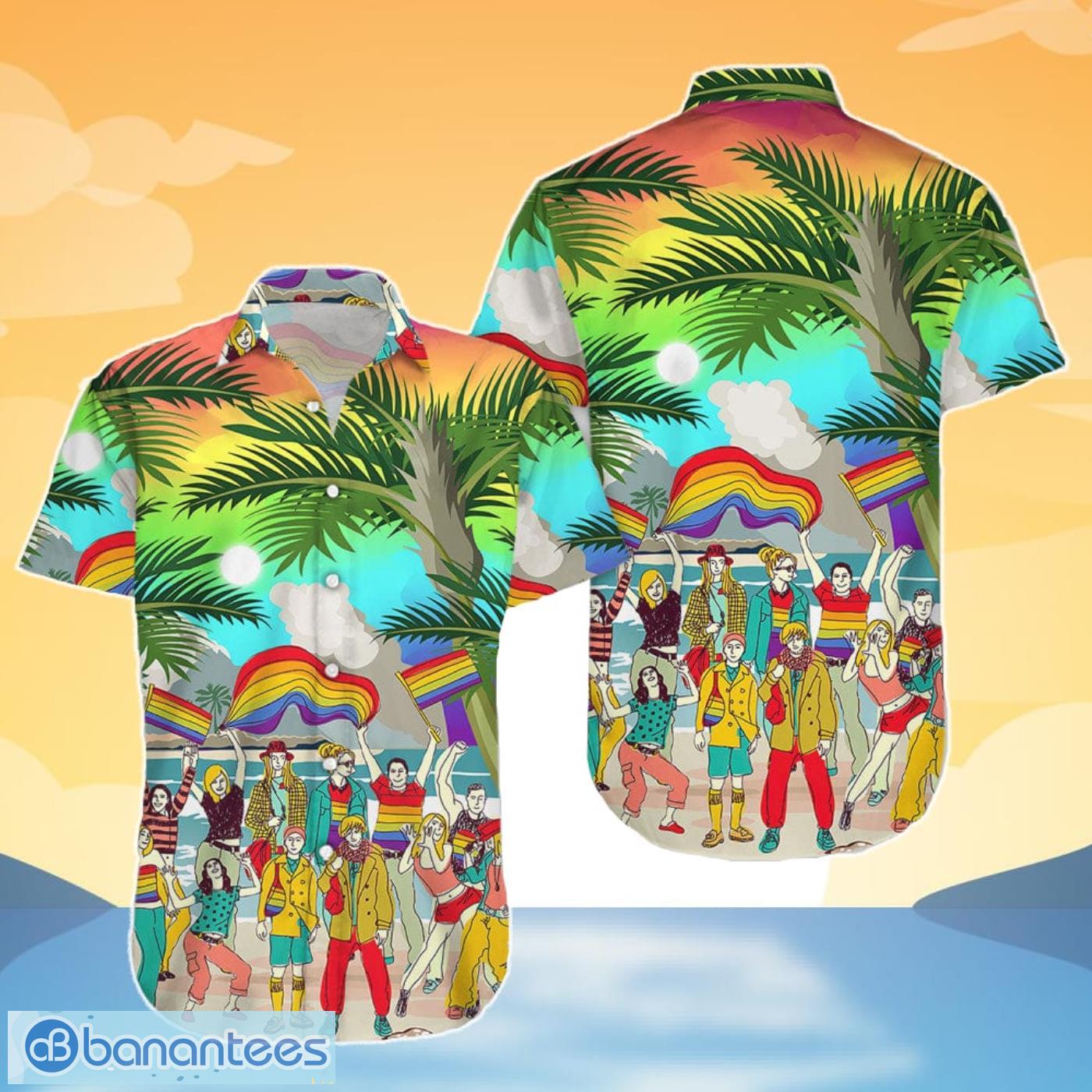 LGBTQ LGBT Party Summer Combo Hawaiian Shirt And Shorts - Banantees