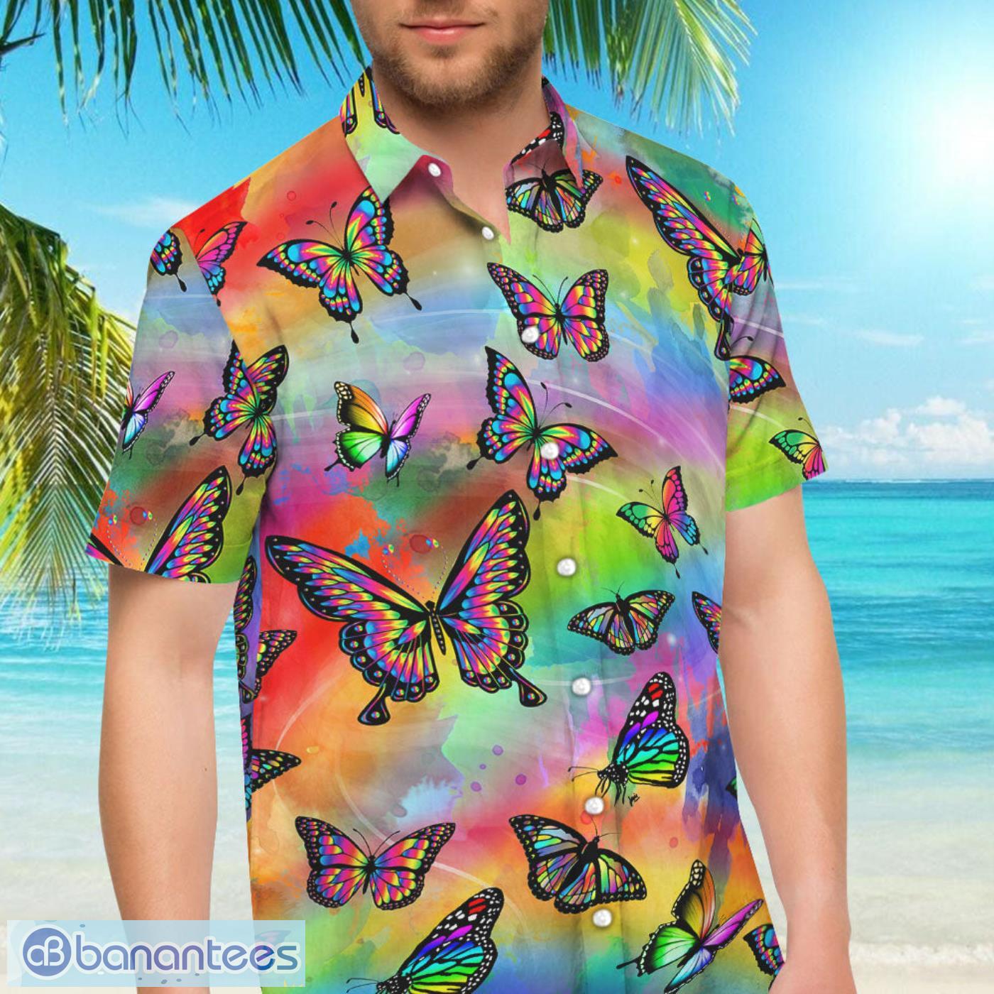 LGBTQ Rainbow Butterfly LGBT Pride Combo Hawaiian Shirt And Shorts ...