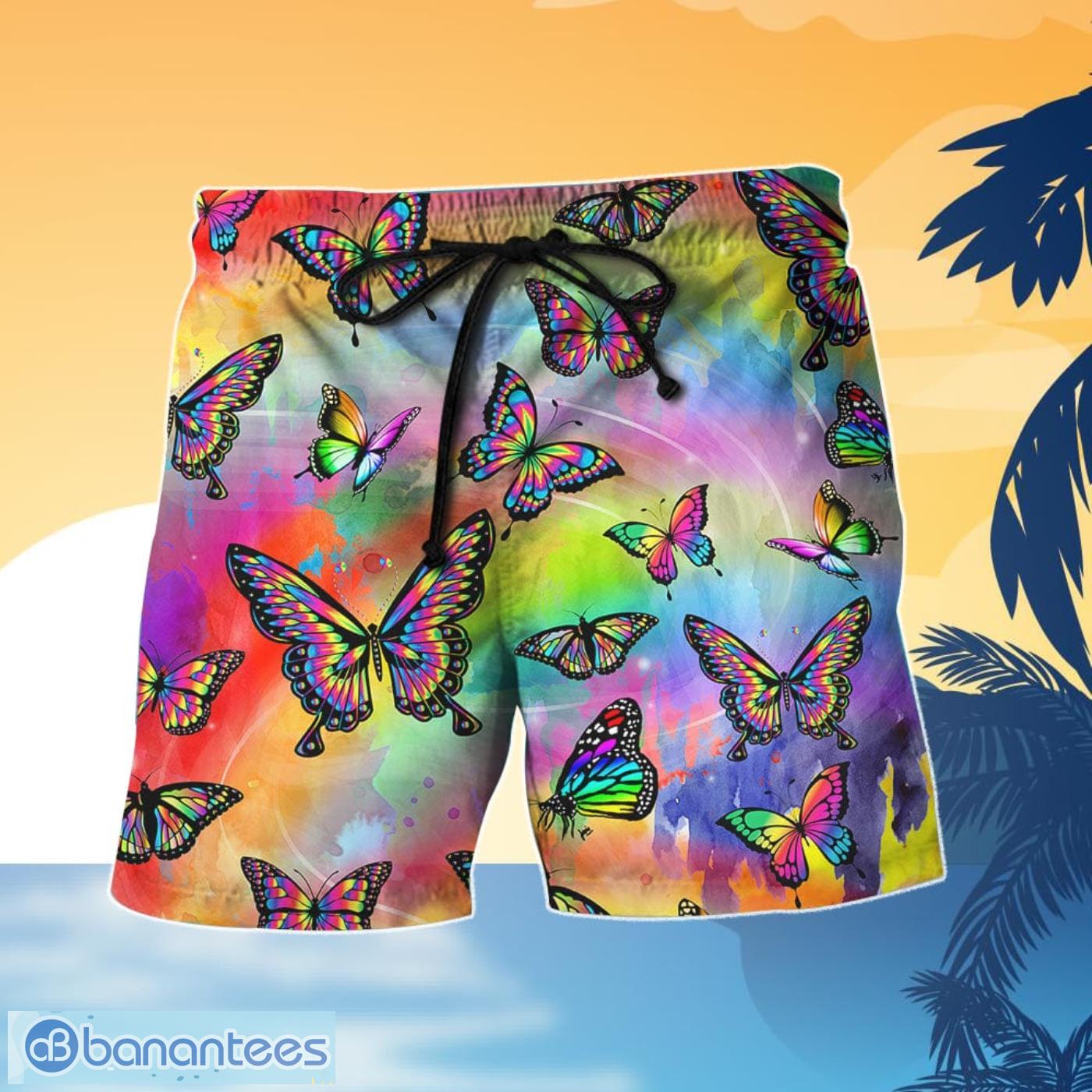LGBTQ Rainbow Butterfly LGBT Pride Combo Hawaiian Shirt And Shorts ...