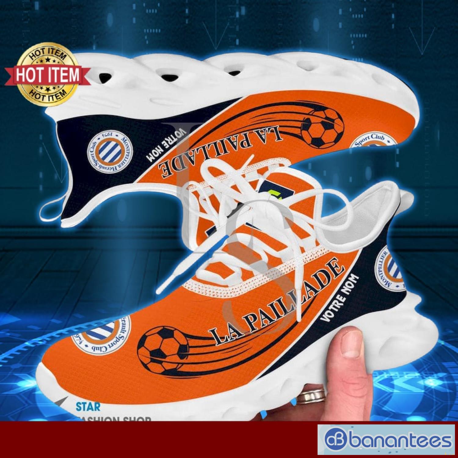 Montpellier Hsc Simple Design Personalized Running Shoes Max Shoes ...