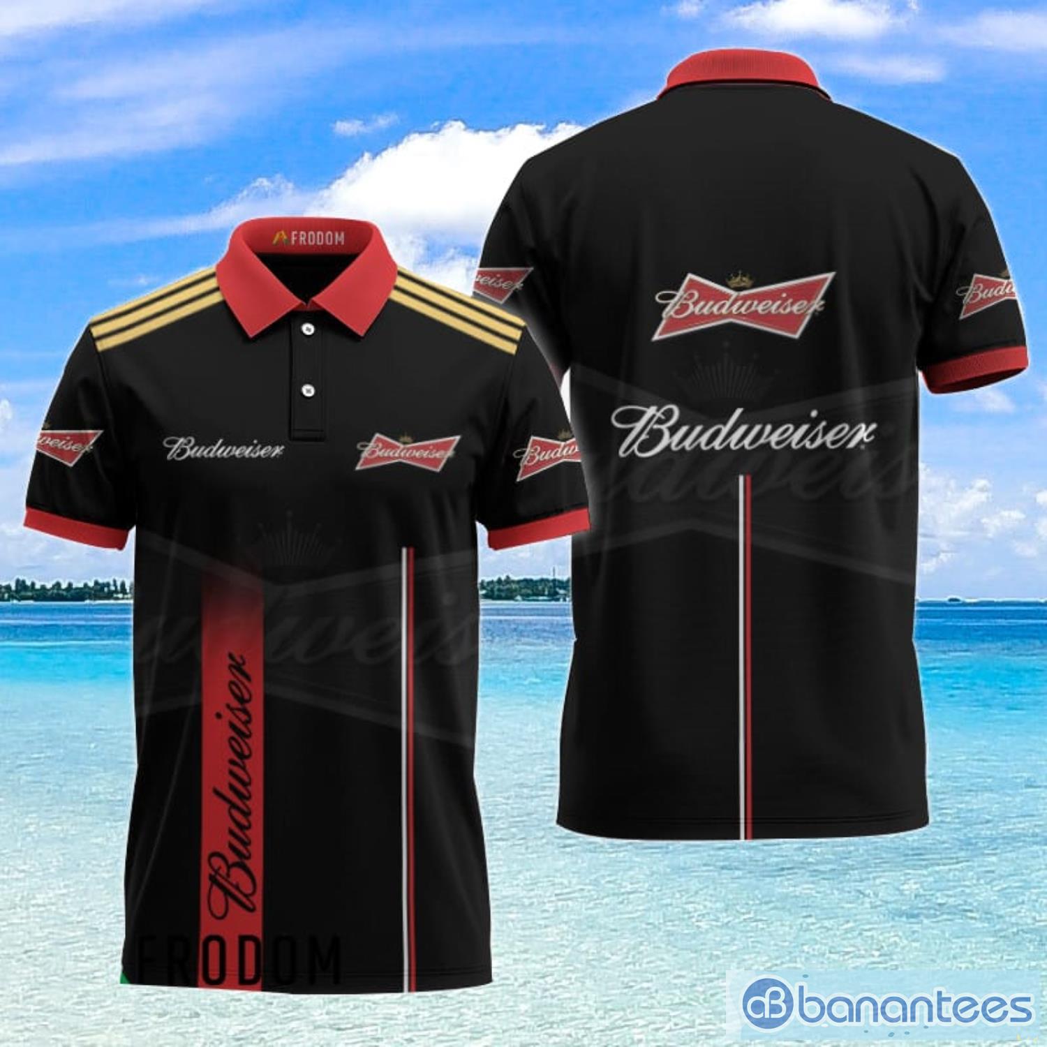 Black Esports Inspired Budweiser Beer Polo Shirt Summer Gift For Man ...
