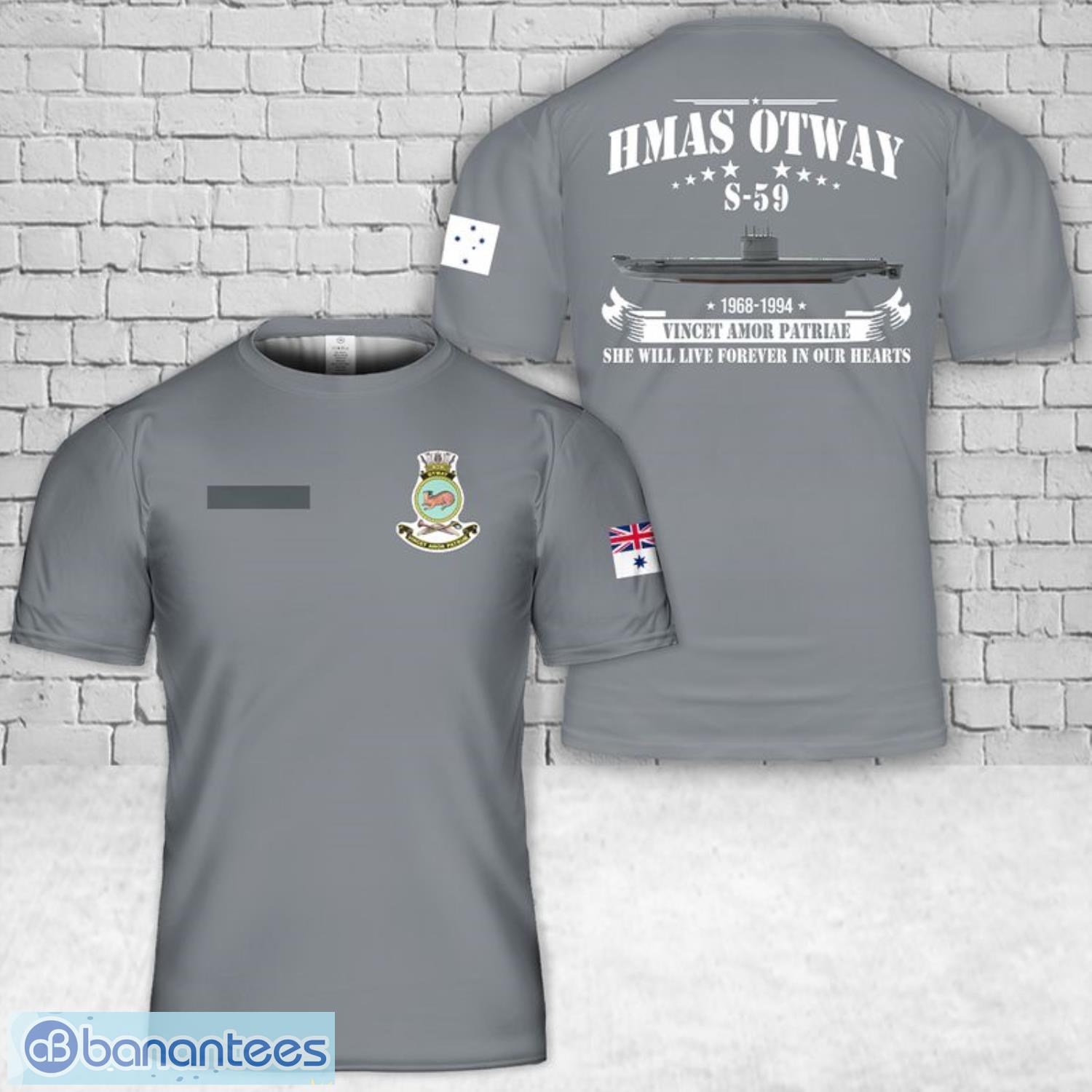 Custom Name Royal Australian Navy HMAS Otway (S 59) Oberon-class ...