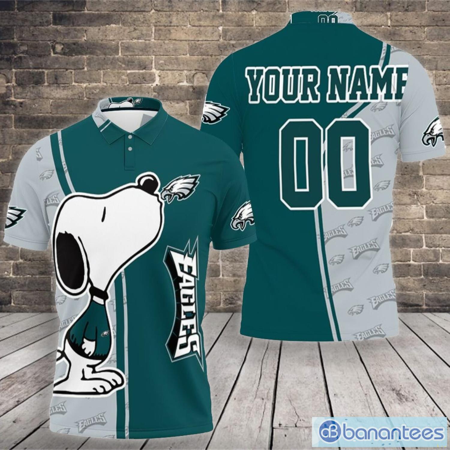 Philadelphia Eagles Snoopy 3D Printed Custom Name And Number Snoopy ...
