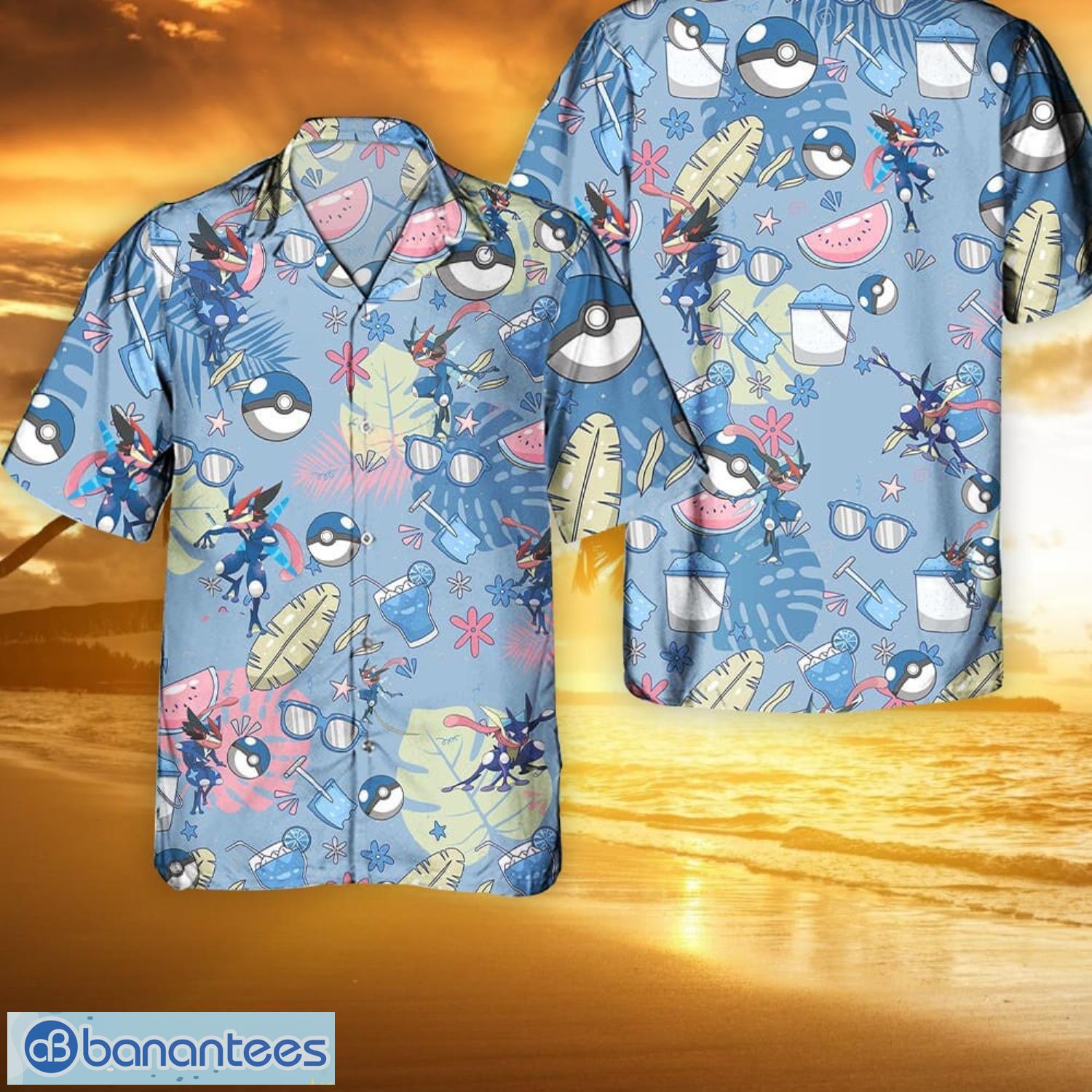 Pokemon Greninja Aloha Anime Greninja Hawaiian Shirt Best Summer Gift ...