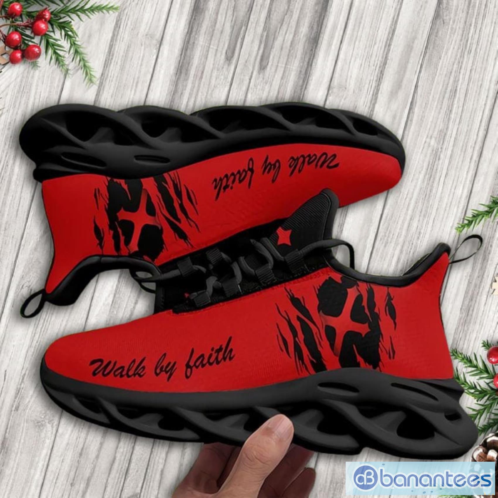 Walk By Faith Not By Sight Jesus Cross Christianity Max Soul Shoes For ...