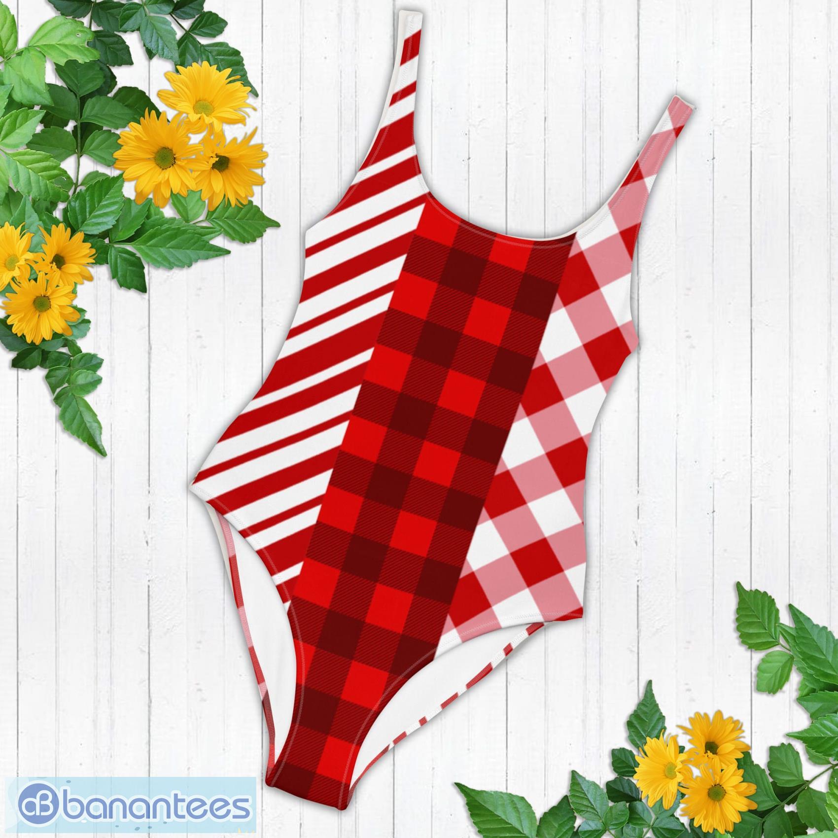 Christmas Holiday Pattern One Piece Swimsuit For Women - Banantees