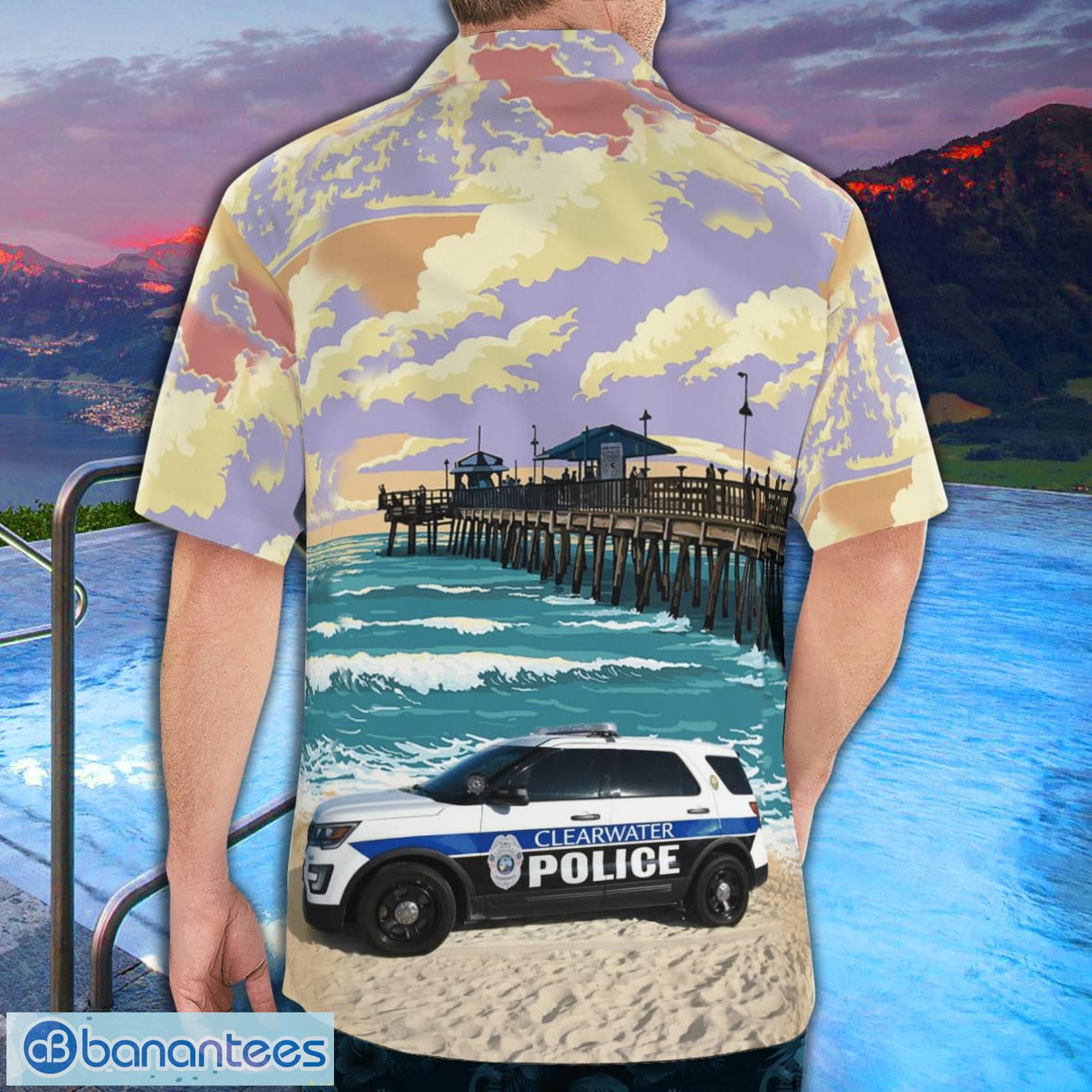 Florida, Clearwater Police Department Tropical Style Hawaiian Shirt ...