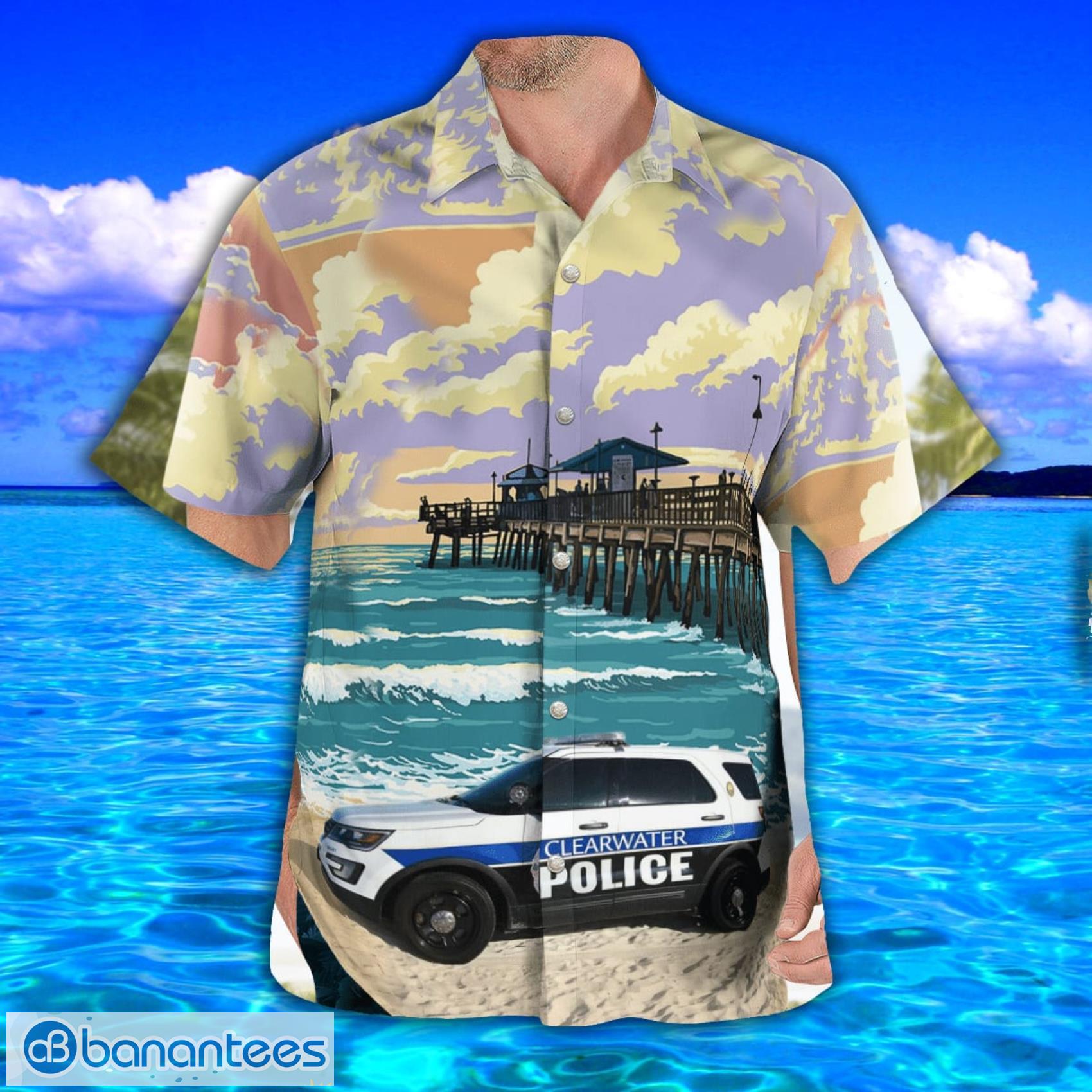 Florida, Clearwater Police Department Tropical Style Hawaiian Shirt ...