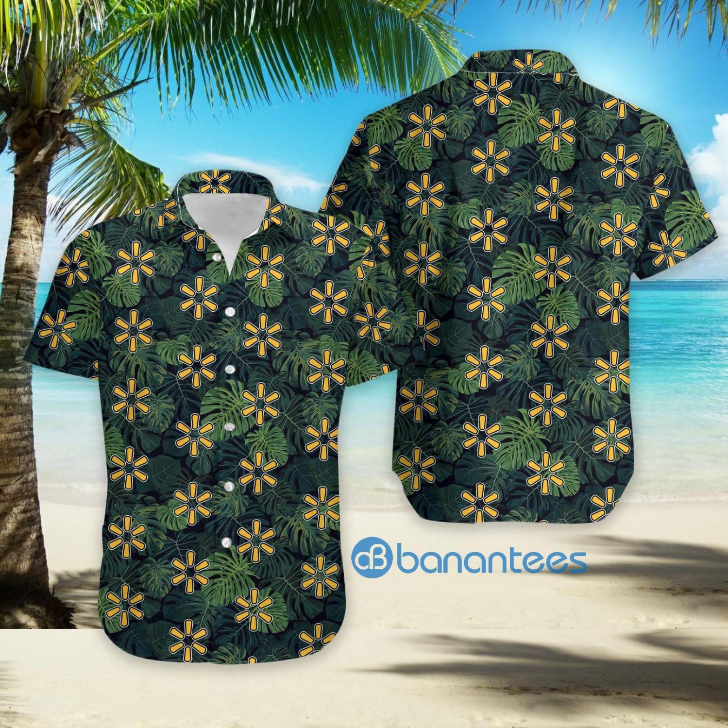Walmart Leave Pattern Aloha Hawaiian Shirt - Banantees