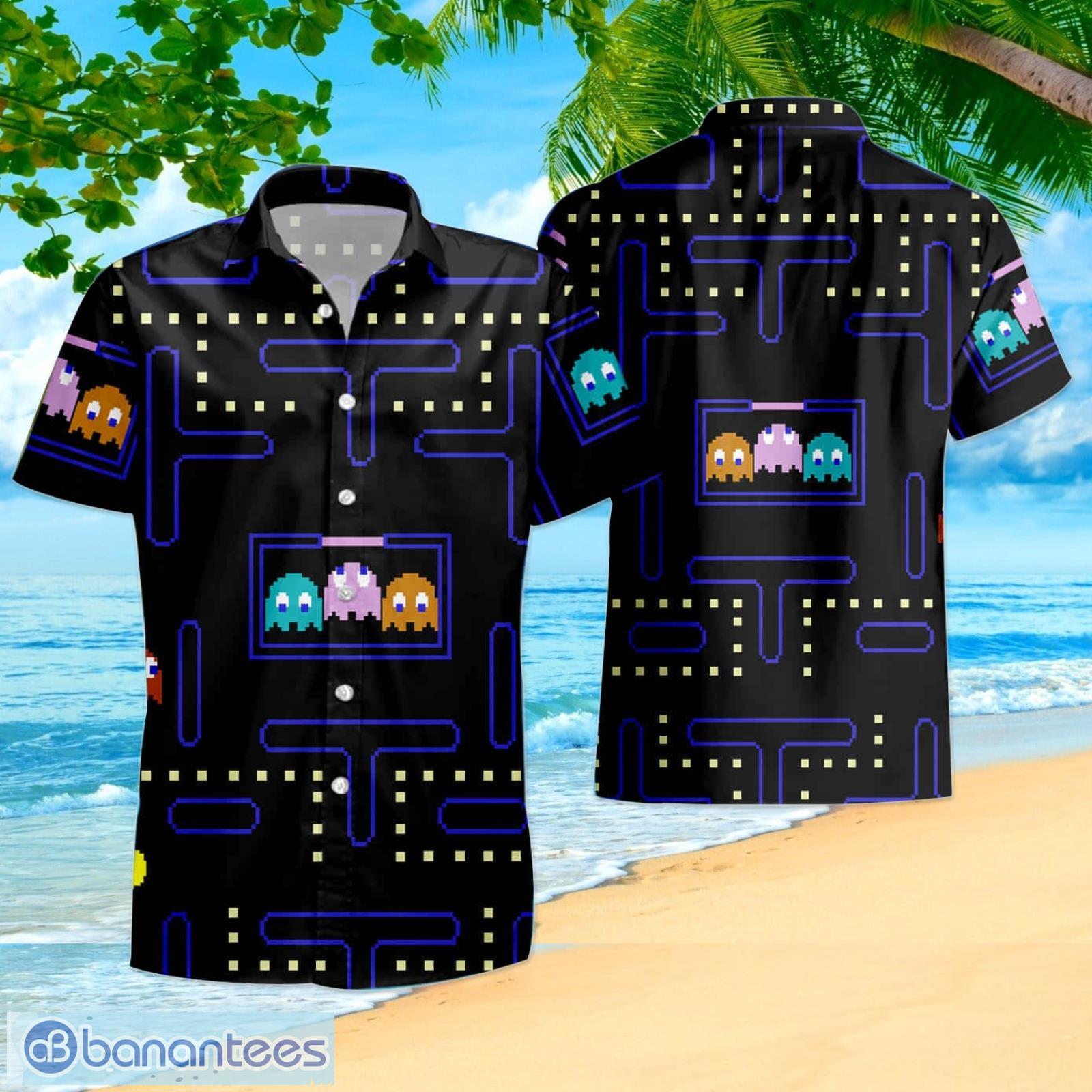Pac-Man Video Game Summer Hawaiian Shirt And Shorts - Banantees