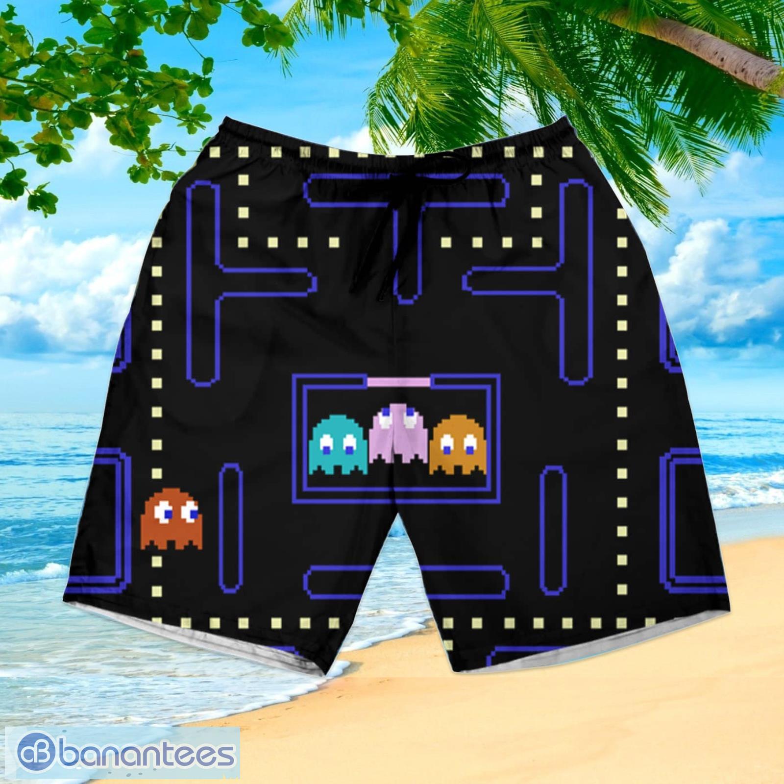 Pac-Man Video Game Summer Hawaiian Shirt And Shorts - Banantees