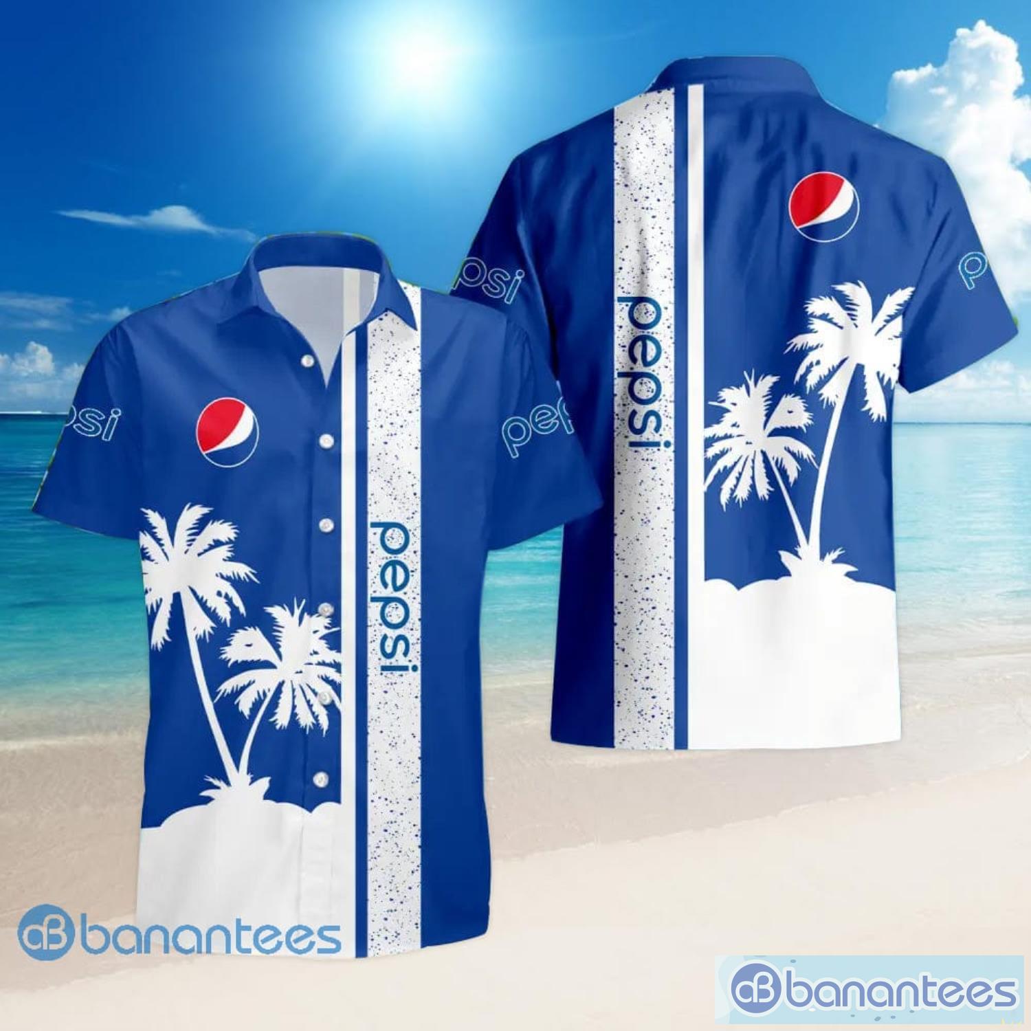 Pepsi Tropical Palm Tree Aloha Hawaiian Shirt And Shorts Summer ...