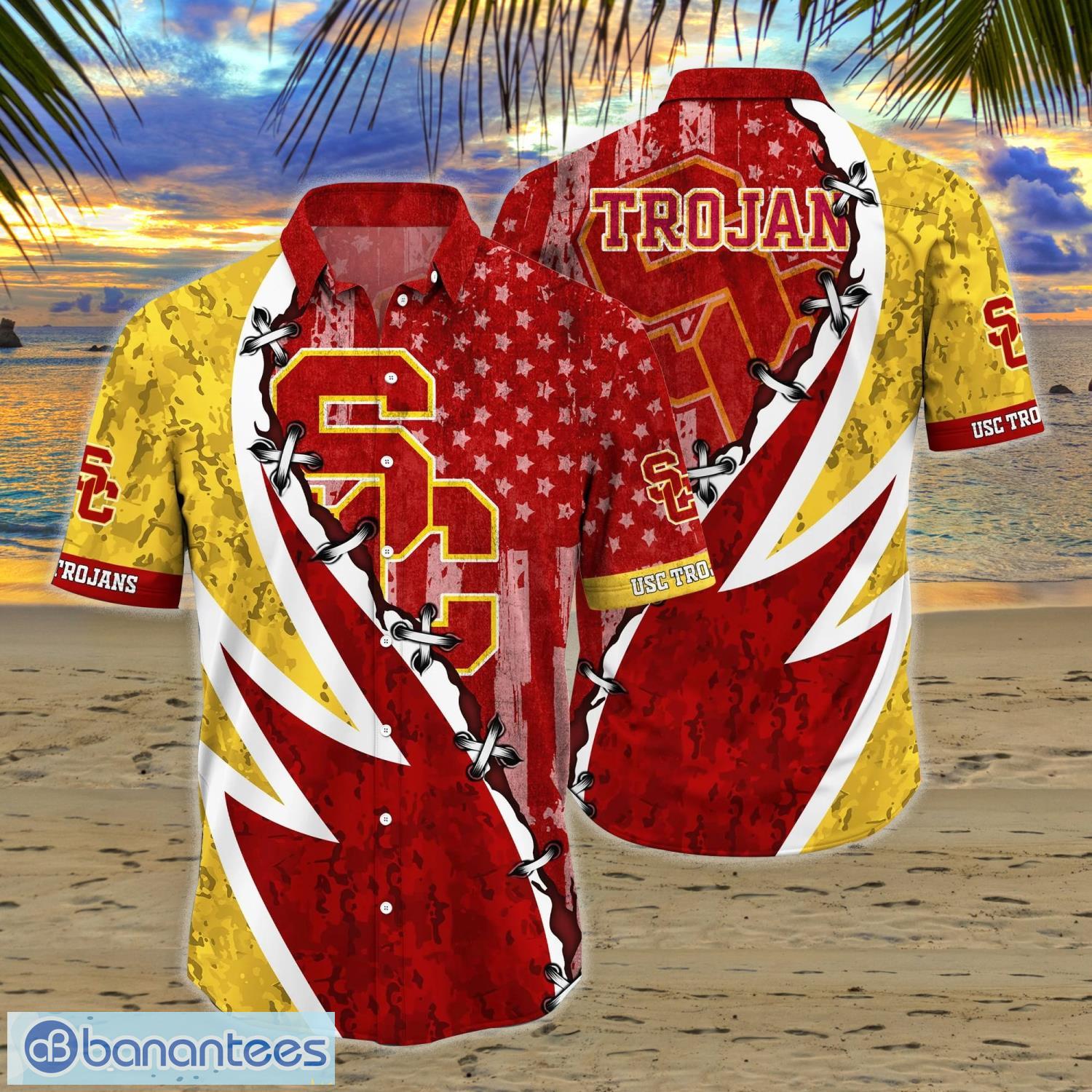 USC Trojans New Trend Hawaiian Shirt And Shorts Summer Gift For Fans ...