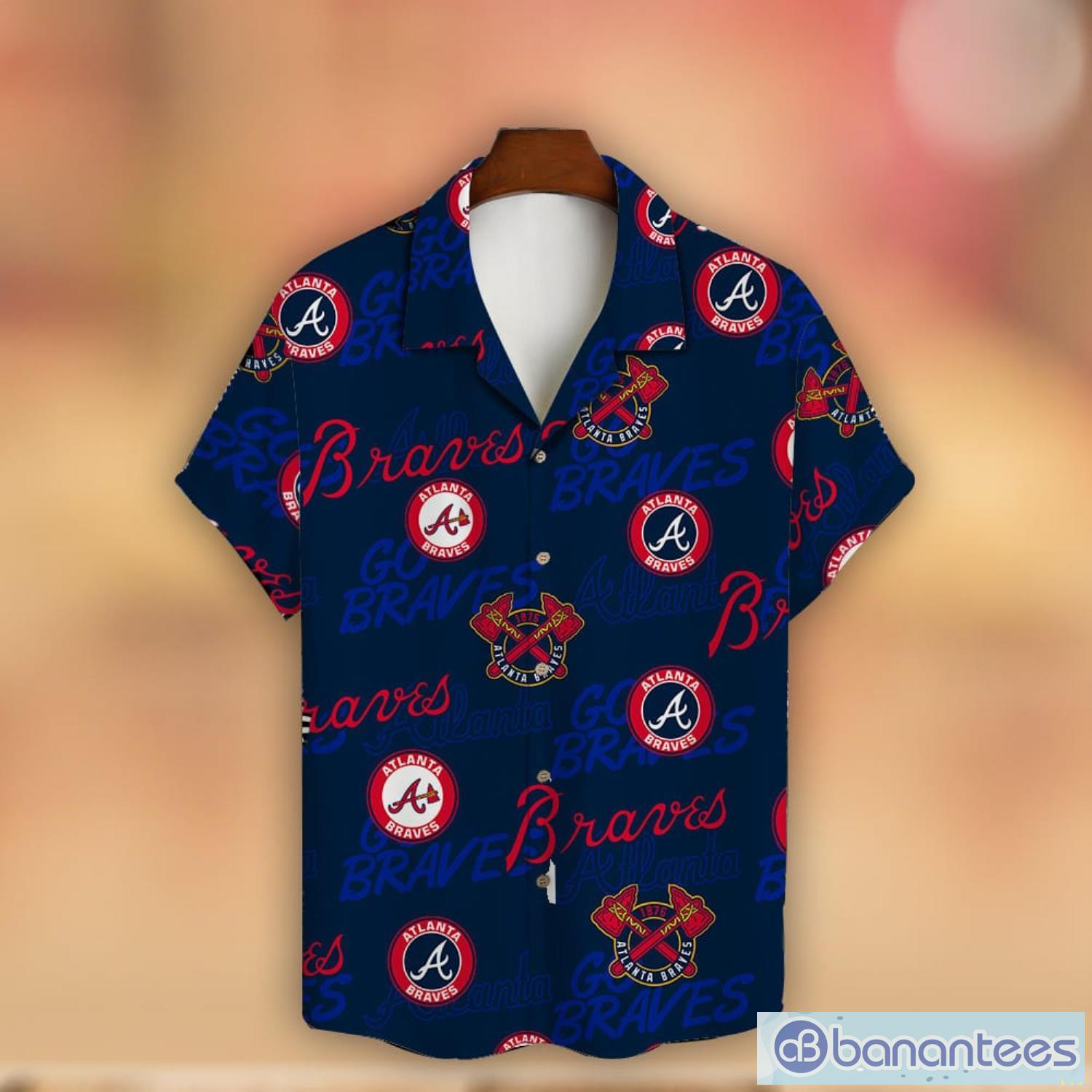 Atlanta Braves Major League Baseball Simple Pattern 3D Print Hawaiian ...