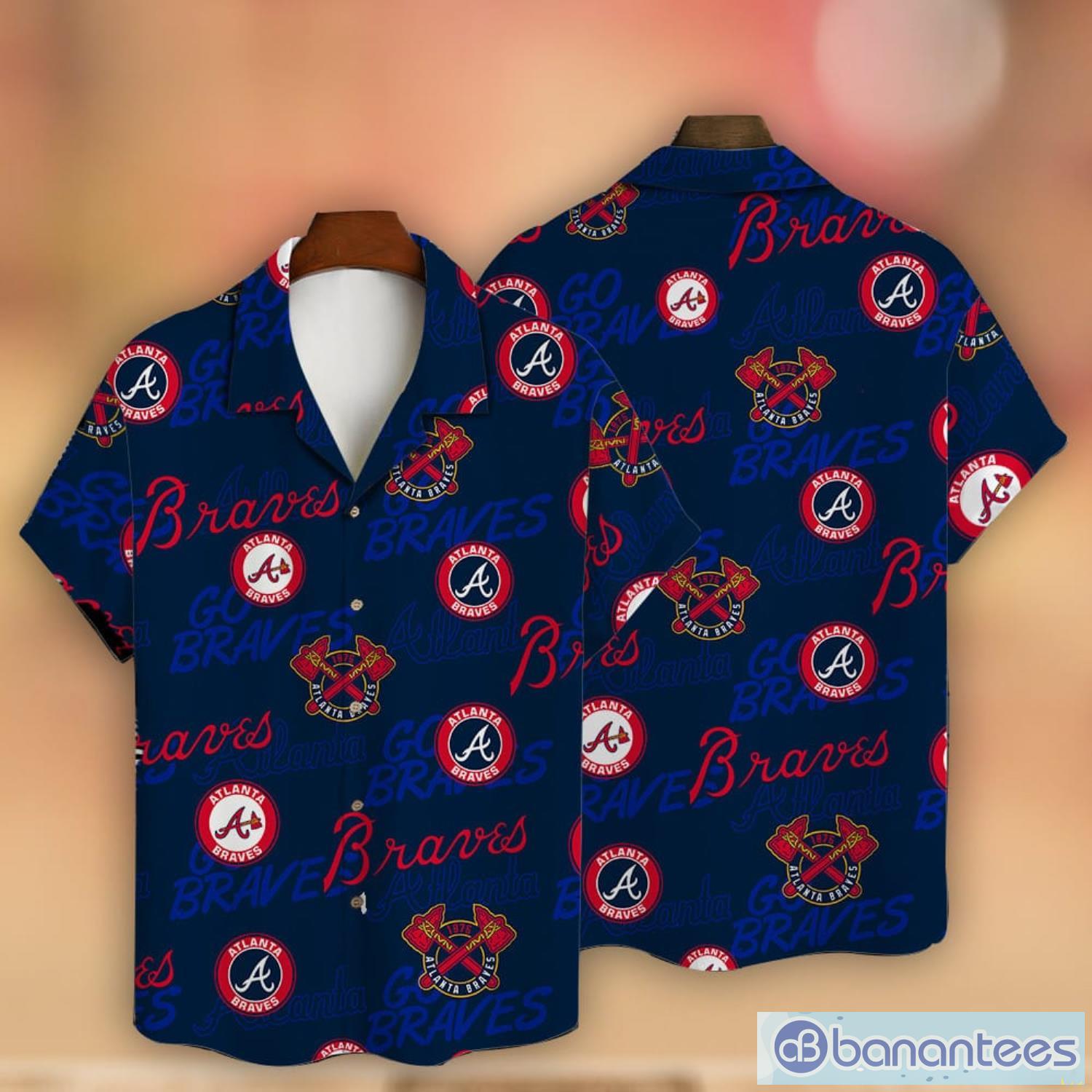 Atlanta Braves Major League Baseball Simple Pattern 3D Print Hawaiian ...