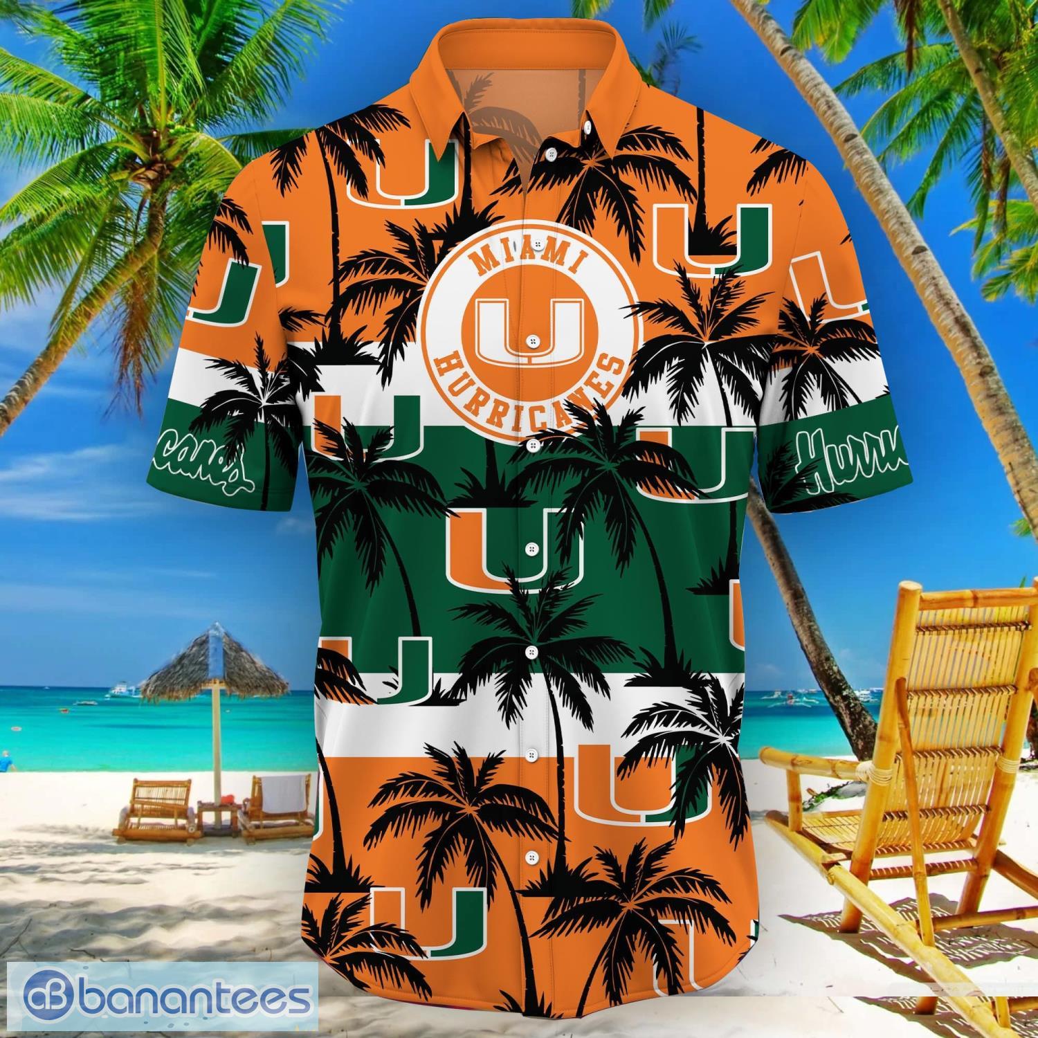 Miami Hurricanes Tropical Palm Tree Trending Summer Aloha Hawaiian ...