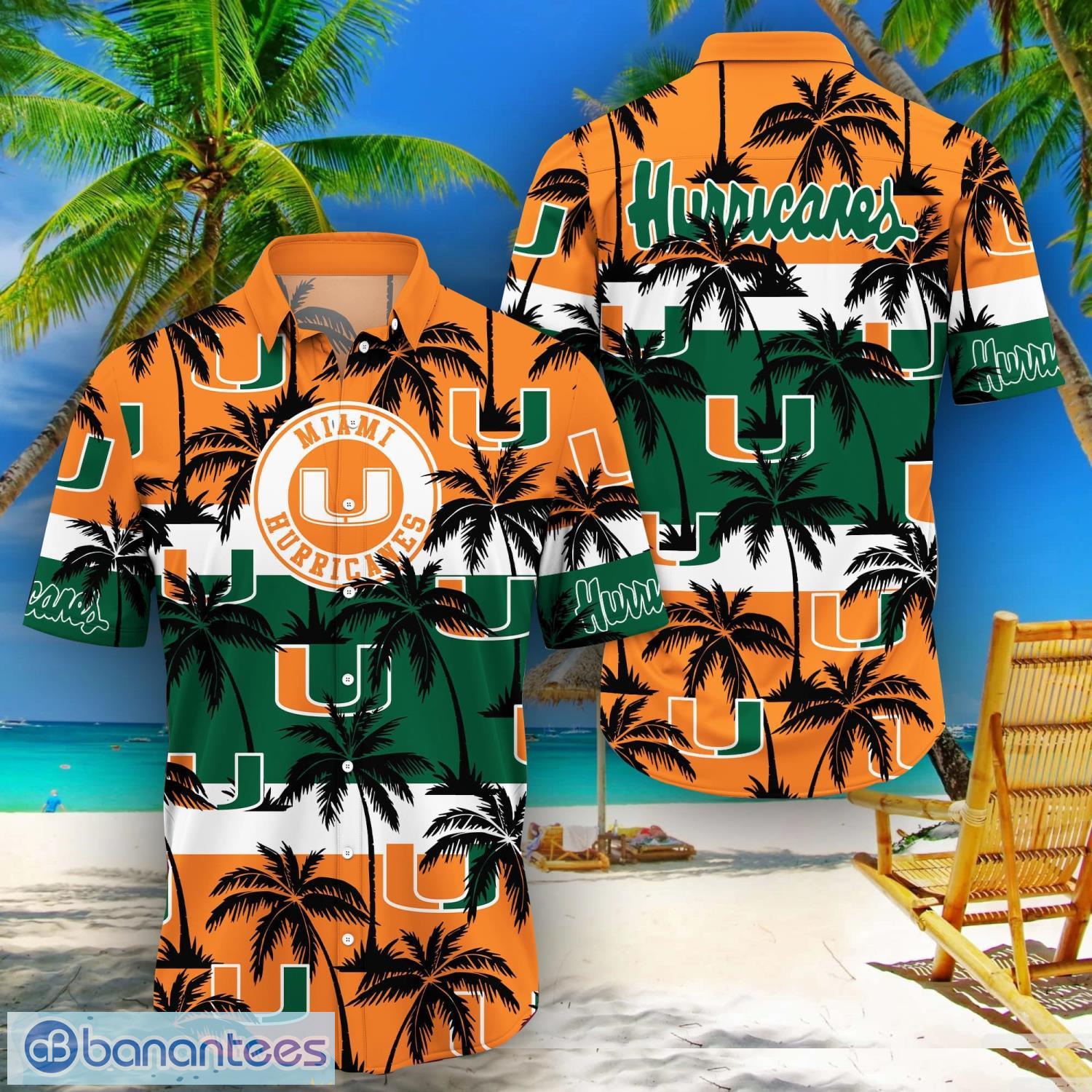 Miami Hurricanes Tropical Palm Tree Trending Summer Aloha Hawaiian ...