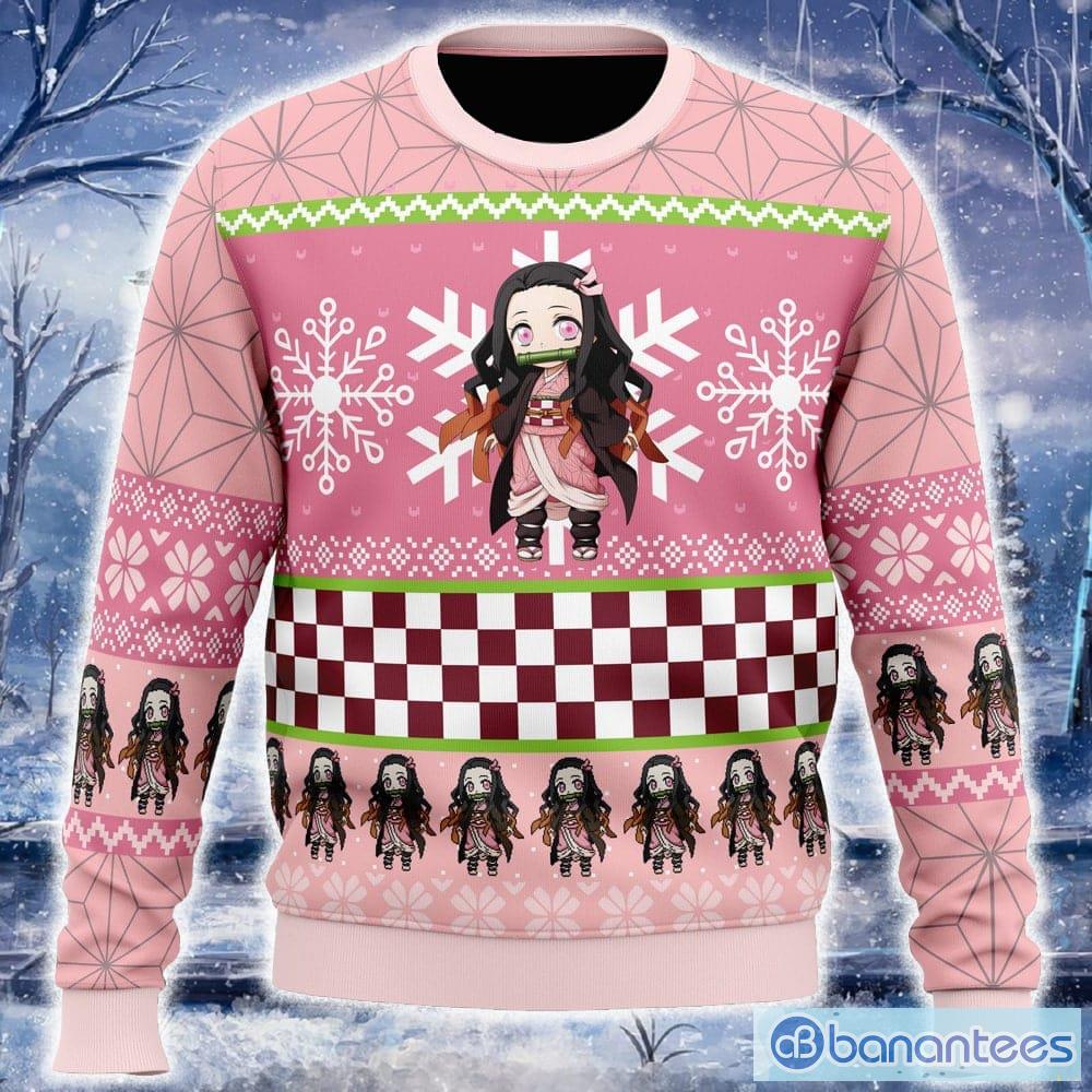Chibi Nezuko Kamado 3D Sweater New Gift Christmas For Men And Women ...