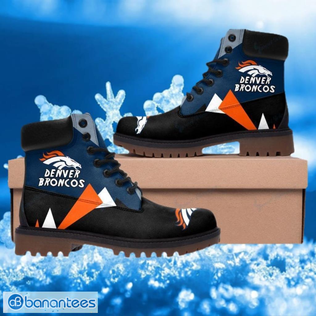 Denver Broncos Boots Gts Vegan Leather Custom Timboot Shoes - Banantees