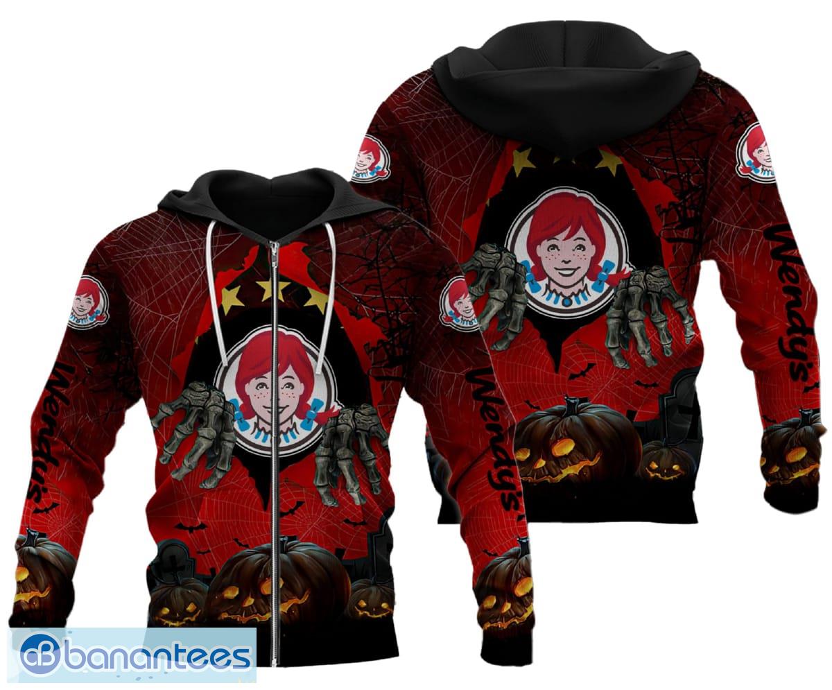 Jason Voorhees Horror Wendy's Logo Brand 3D Zip Hoodie Pullover Print ...