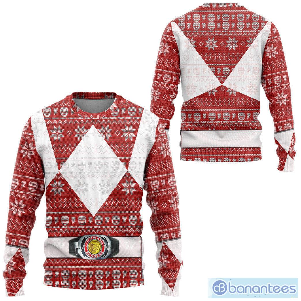 Mighty Morphin Red Power Ranger Ugly 3D Sweater Gift For Men And Women ...