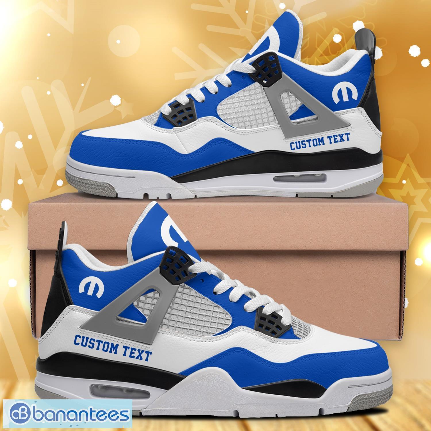 Mopar Logo Air Jordan 4 Custom Name Shoes Car Lover Sneakers - Banantees