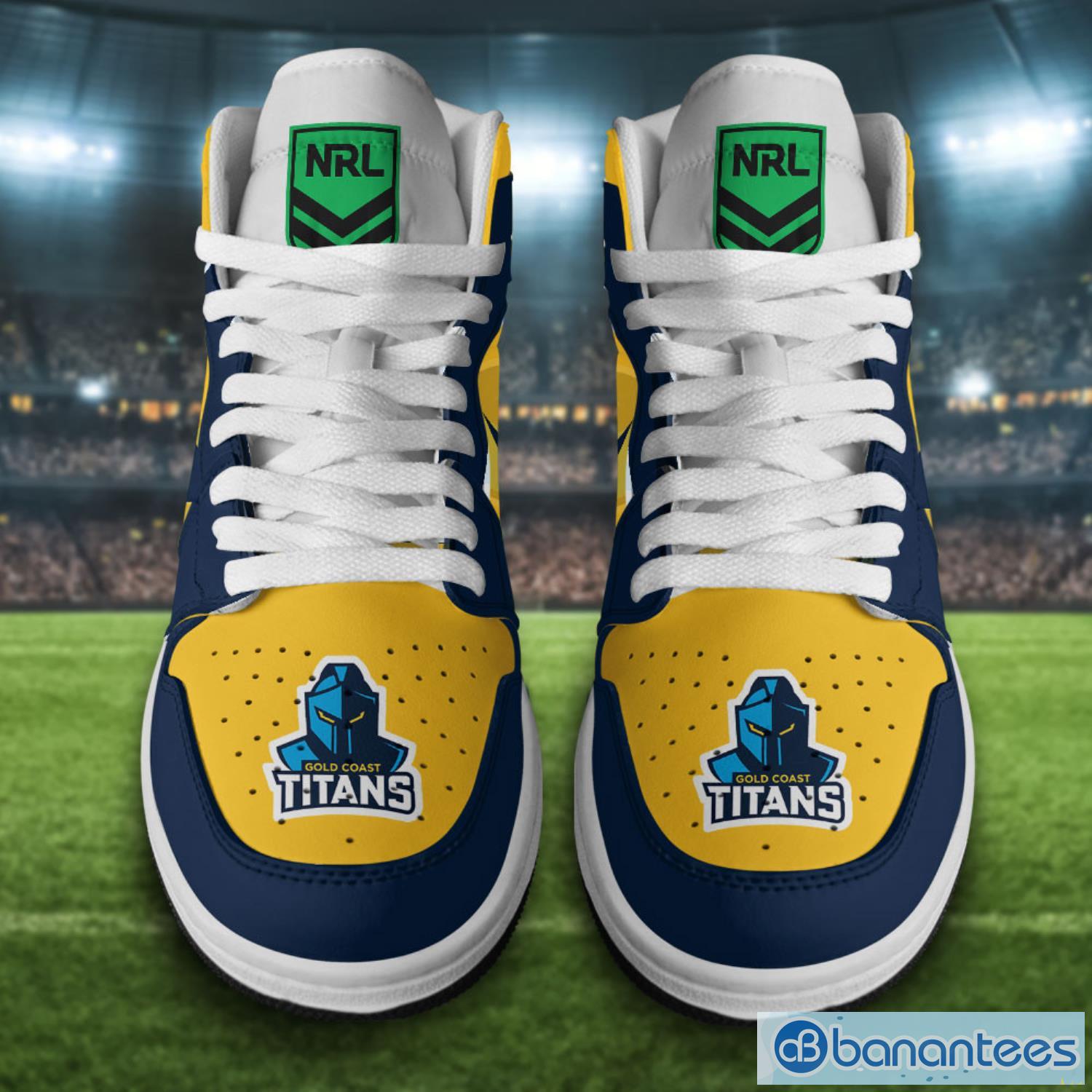 New Personalized Name Titans Air Jordan Hightop Shoes For NRL Fans ...