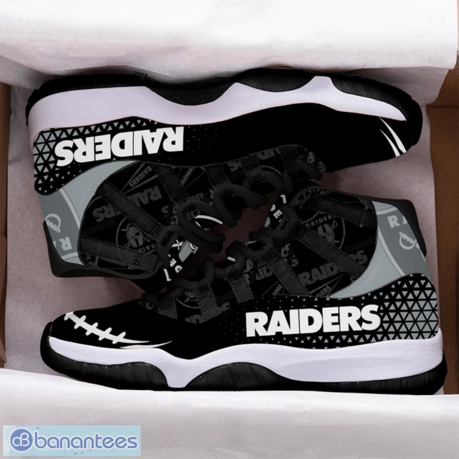 Oakland Raiders Air Jordan 11 Shoes Special Sport Gift - Banantees