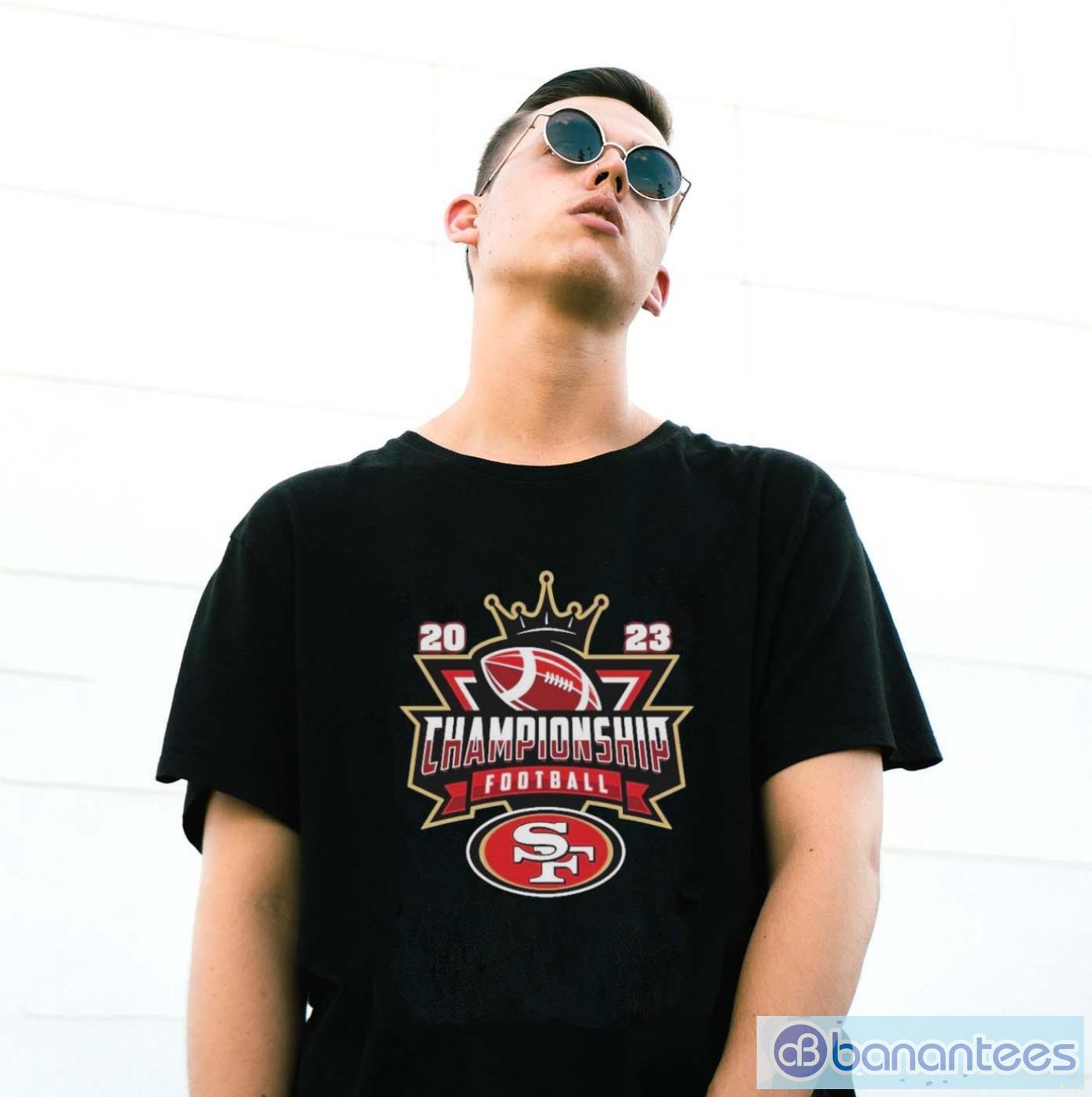 San Francisco 49ers Football Nfl 2023 Championship Crown Logo Shirt ...