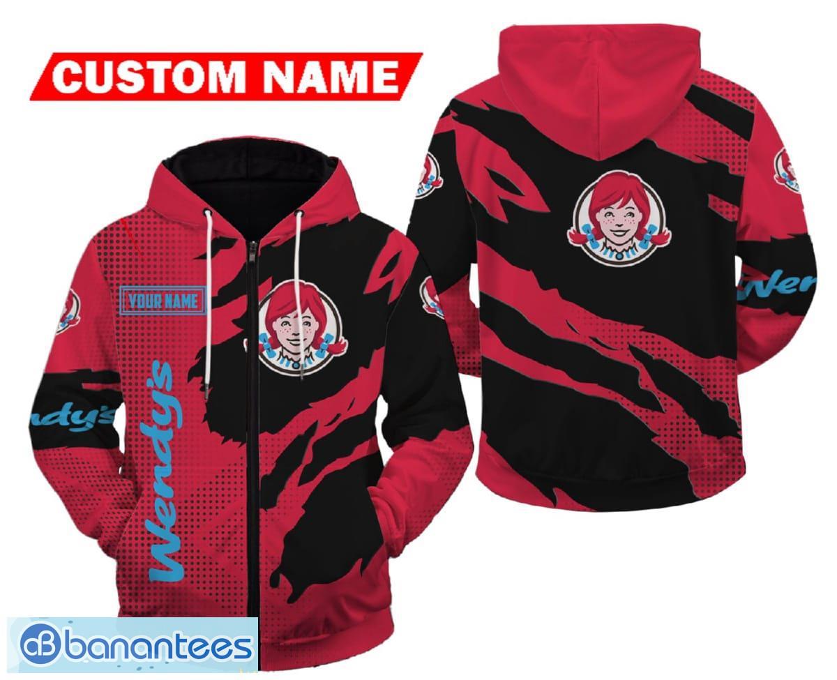 Scratch Pattern Wendy's Logo New Personalized 3D Hoodie For Men And ...
