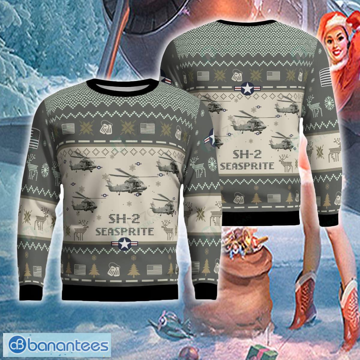 SH-2 Seasprite SH2 Aircraft Ugly Christmas Sweater For Men And Women ...