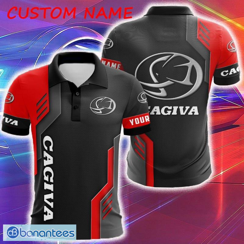Cagiva Logo Motorcycle Polka Dot Patterns Personalized Golf Polo Shirt ...