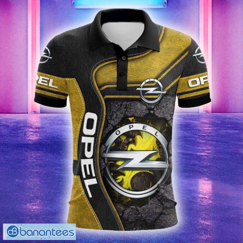 Car Racing Opel Logo Hidden Truck Leather Pattern Golf Polo Shirt ...