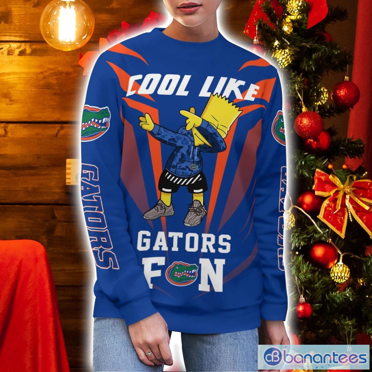 Cute Cool Like Florida Gators Fan Bart Simpson Dab Ugly Christmas ...