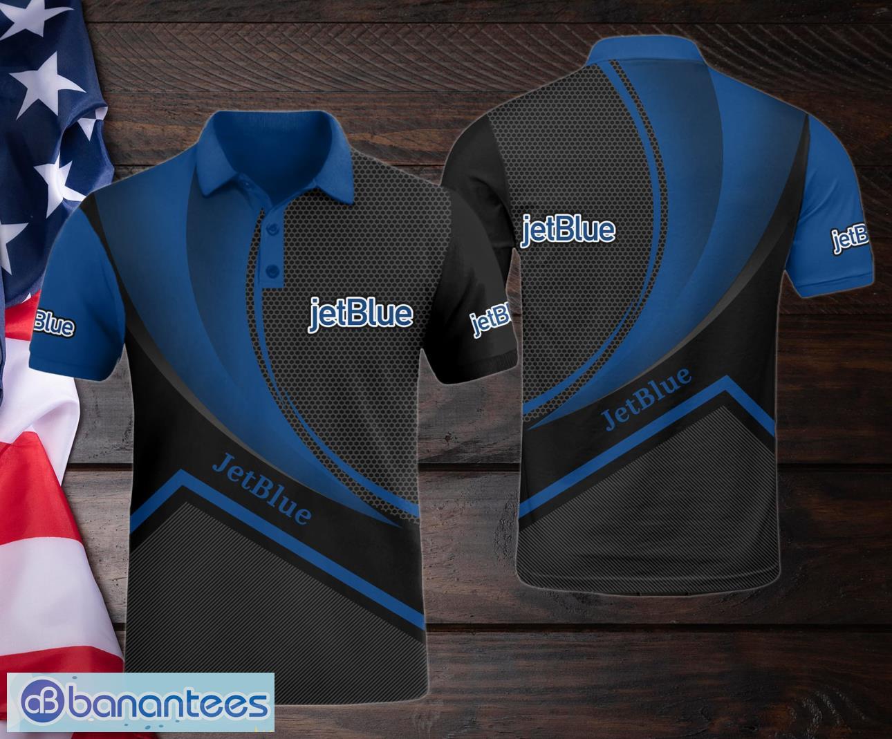 JetBlue Polo Shirt 3D Design For Men Women - Banantees