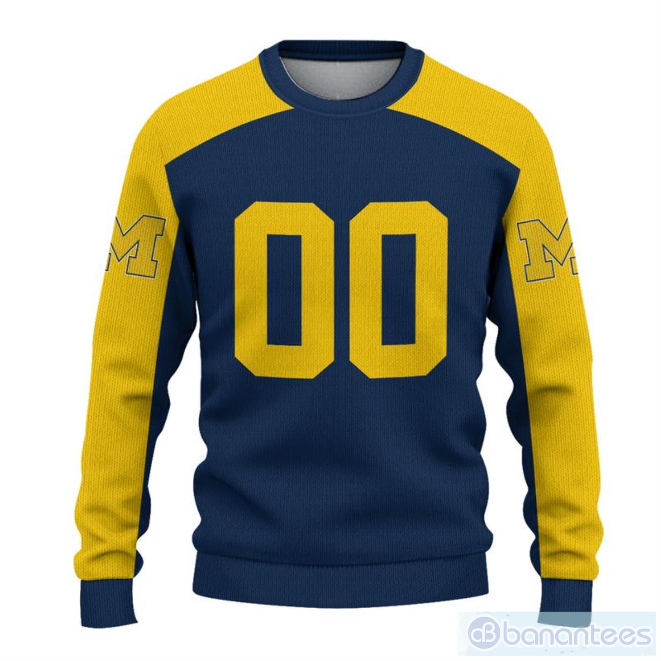 Michigan Wolverines Ugly Sweater Custom Number And Name Hot Design For ...