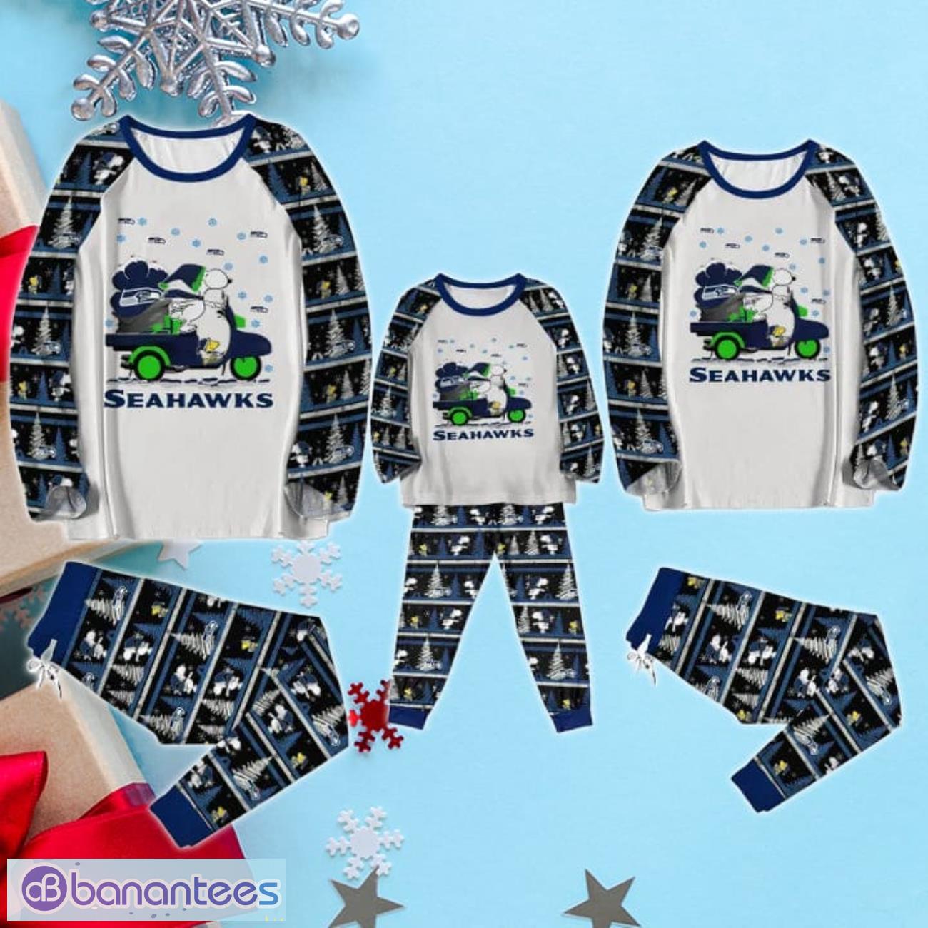 Seattle Seahawks Christmas Limited Edition Pajamas Set - Banantees