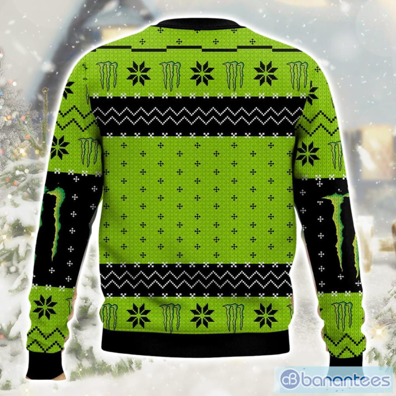 Soda Monster Energy Drinks Ugly Christmas Sweater - Banantees