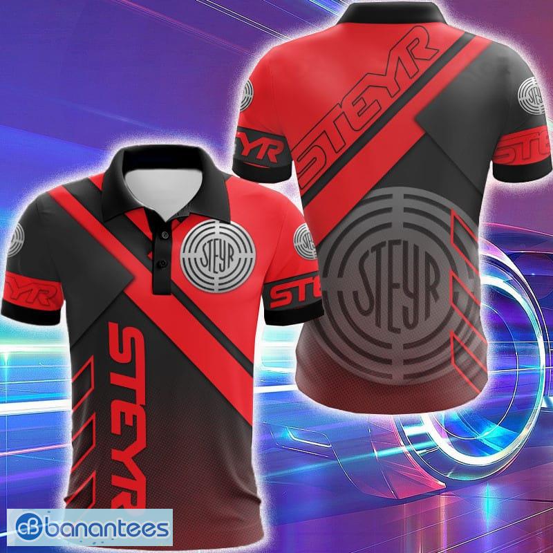 Steyr Logo Hidden Truck Golf Polo Car Shirt AOP For Men And Women ...
