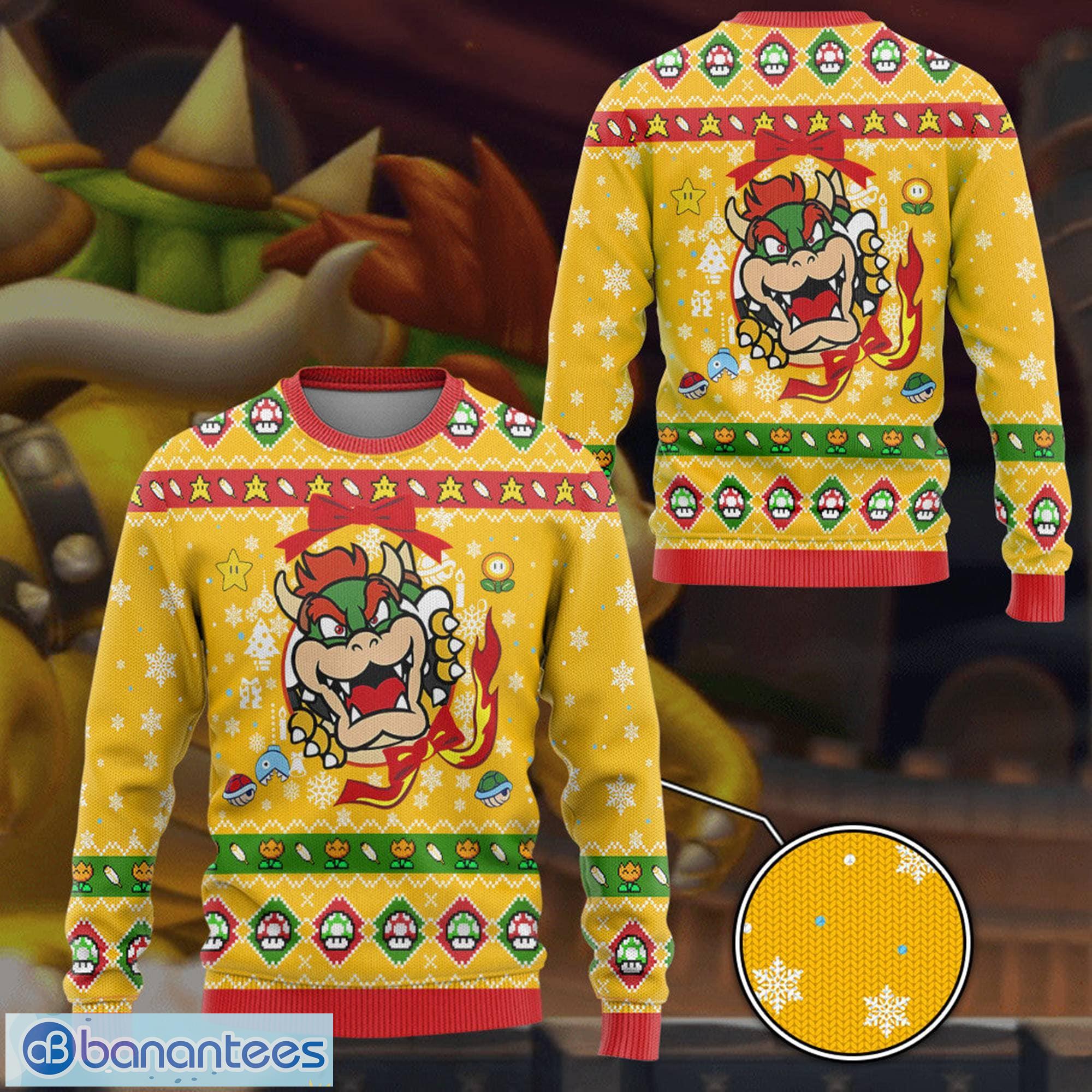 Super Mario Bowser Ugly Super Mario Luigi Ugly Sweater Bowser Mario ...