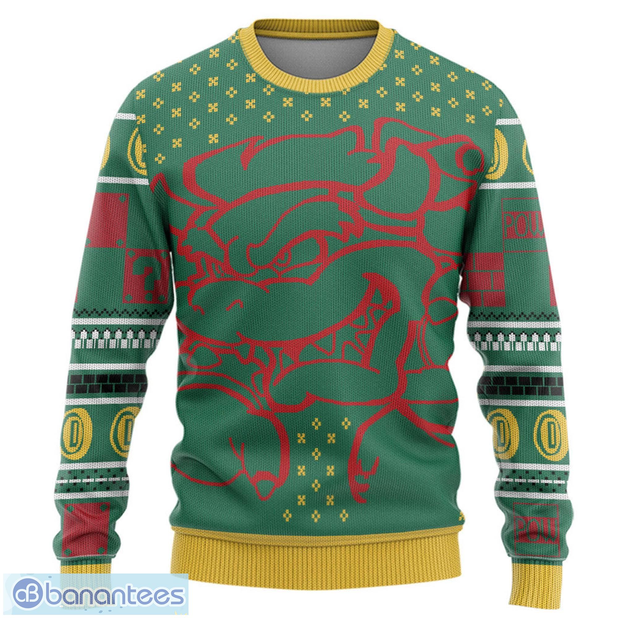 Super Mario Bowser Ugly Super Mario Luigi Ugly Sweater Green Bowser ...