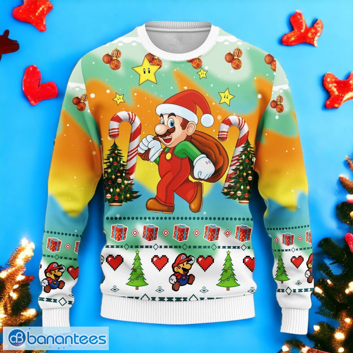 Super Mario Nintendo 4 Christmas Ugly Sweater - Banantees