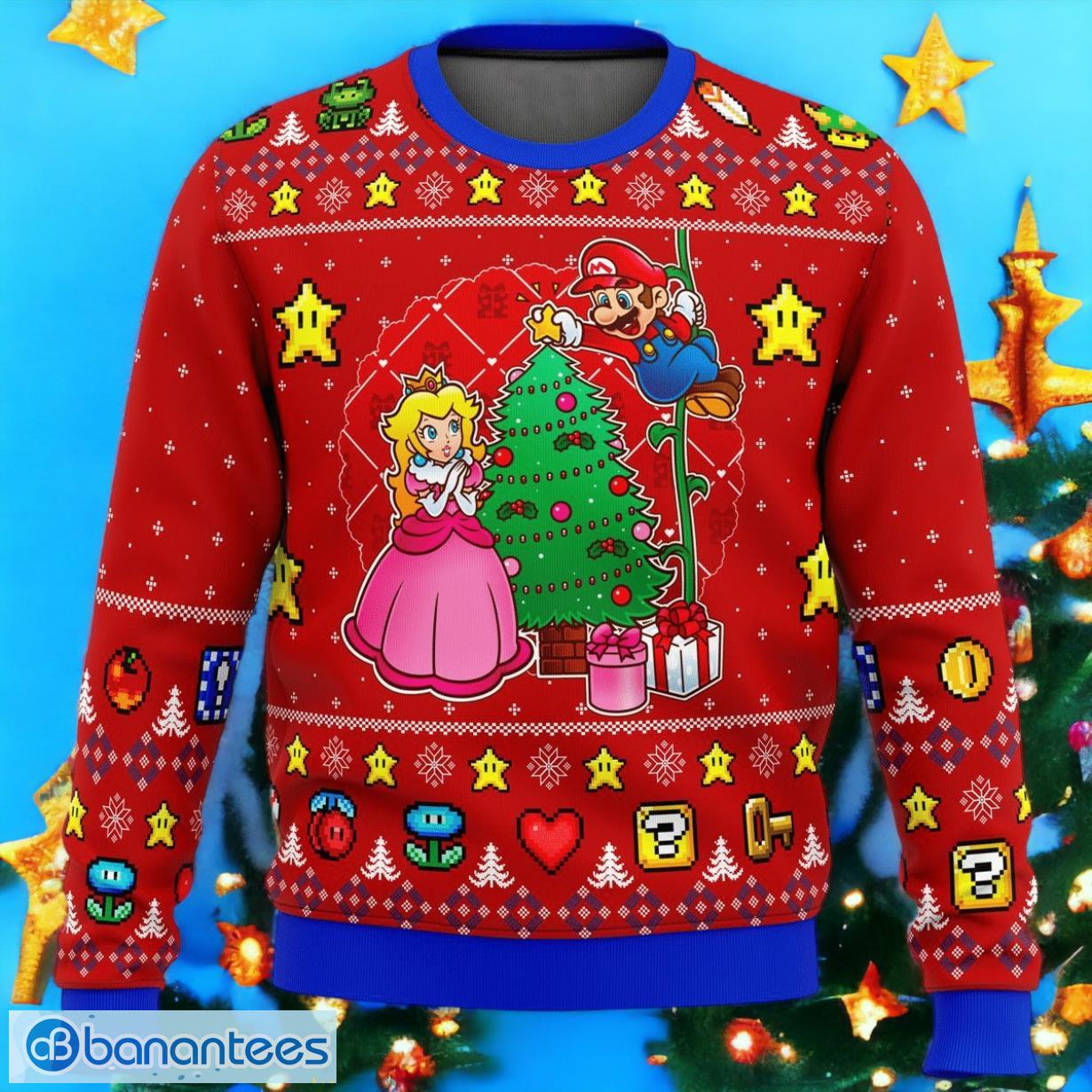 Super Mario Nintendo 5 Christmas Ugly Sweater - Banantees