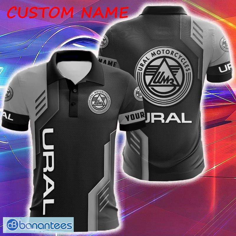 Ural Logo Motorcycle Polka Dot Patterns Personalized Golf Polo Shirt ...