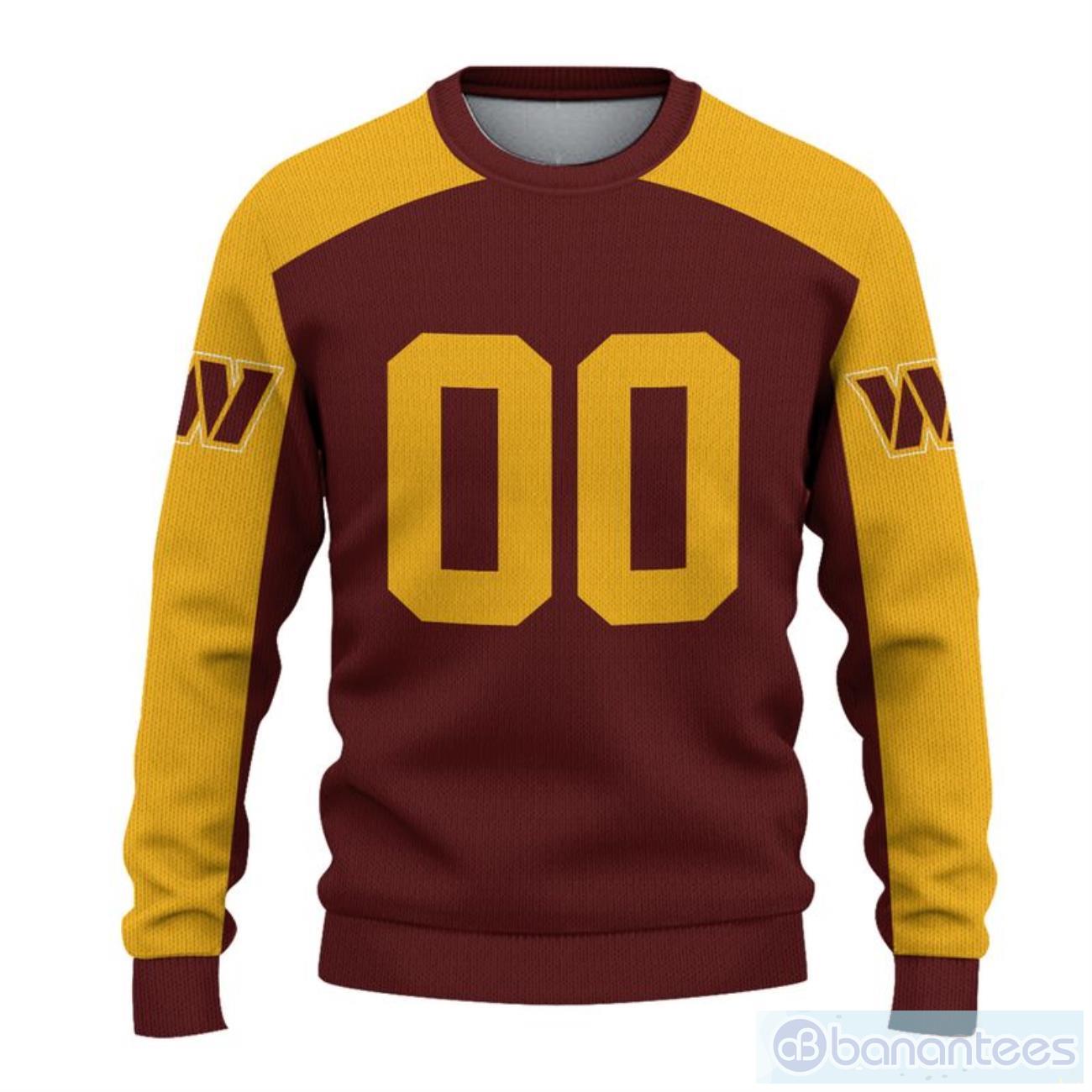 Washington Commanders Ugly Sweater Custom Number And Name Hot Design ...