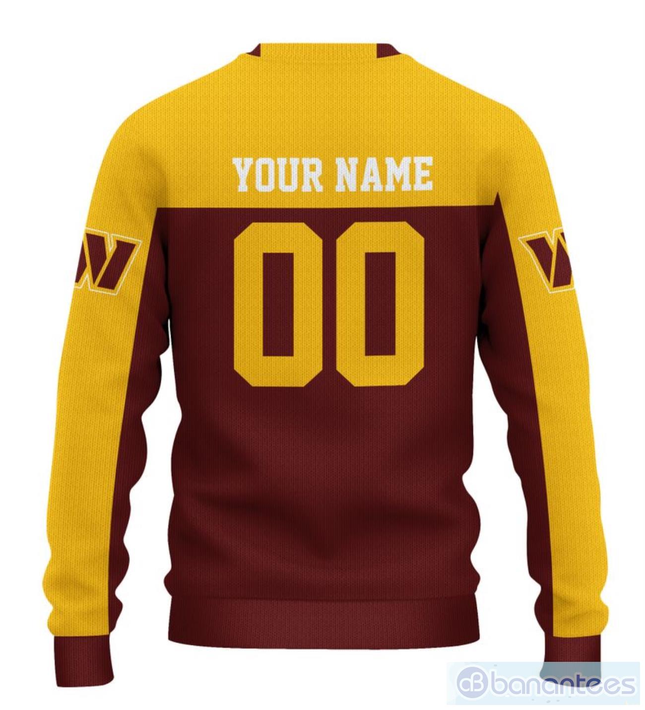 Washington Commanders Ugly Sweater Custom Number And Name Hot Design ...