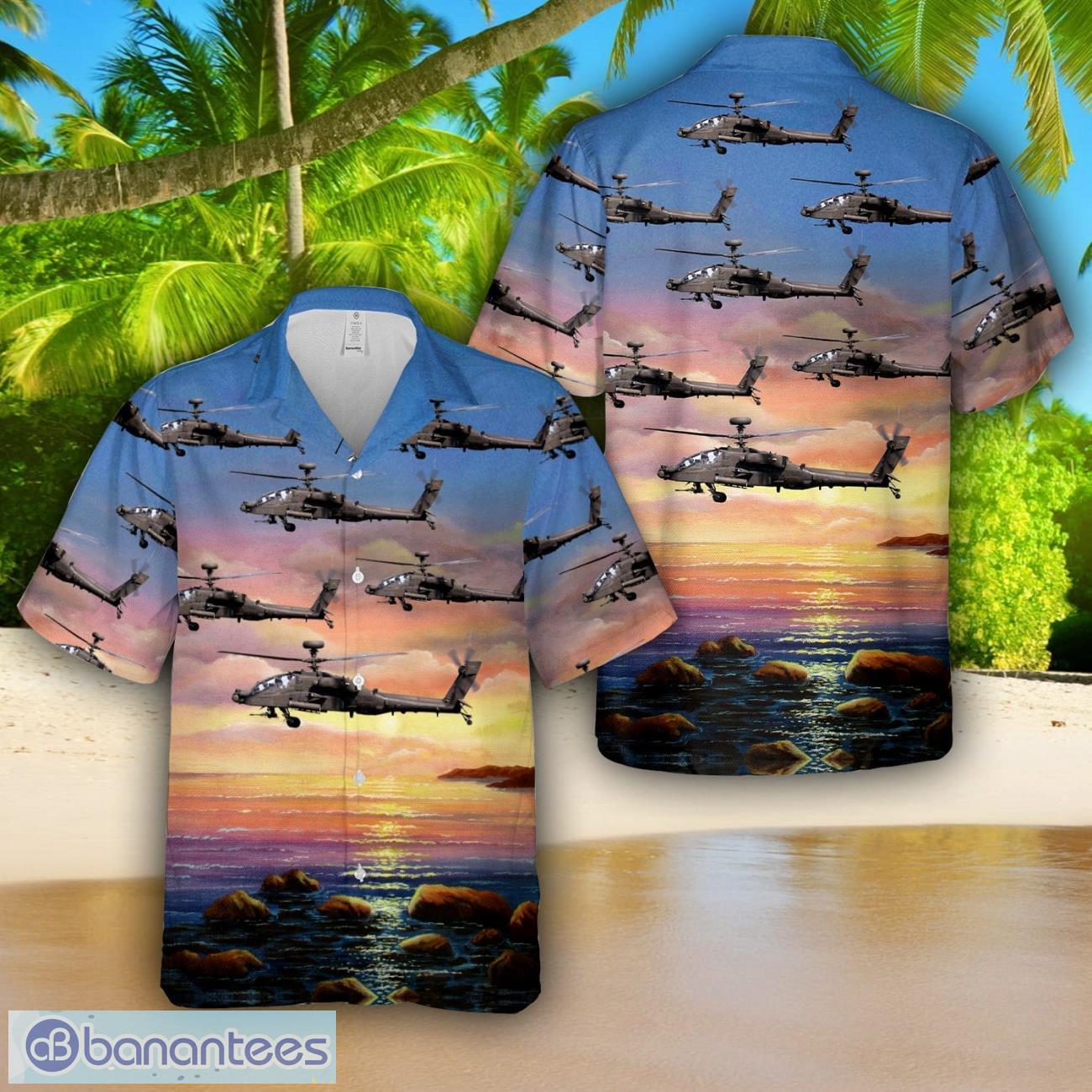 British Army Army Air Corps (AAC) Westland Apache AH.1 Hawaiian Shirt ...
