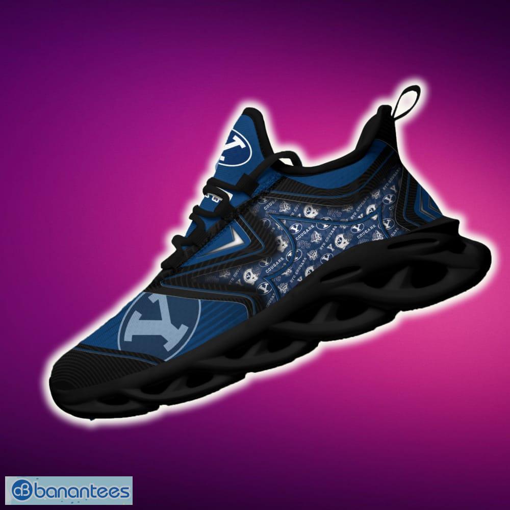 BYU Cougars Black And White Chunky Shoes NCAA Teams For Fans Running ...