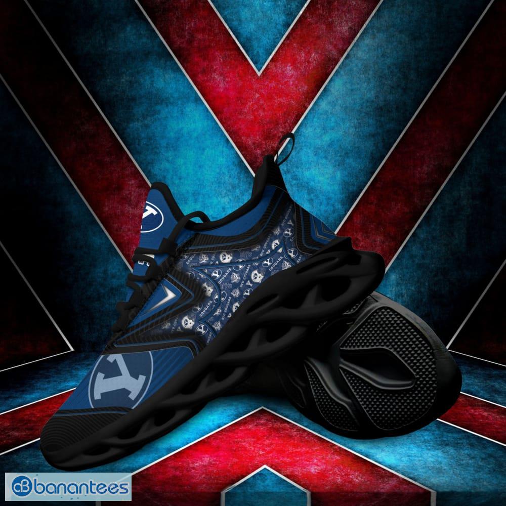 BYU Cougars Black And White Chunky Shoes NCAA Teams For Fans Running ...